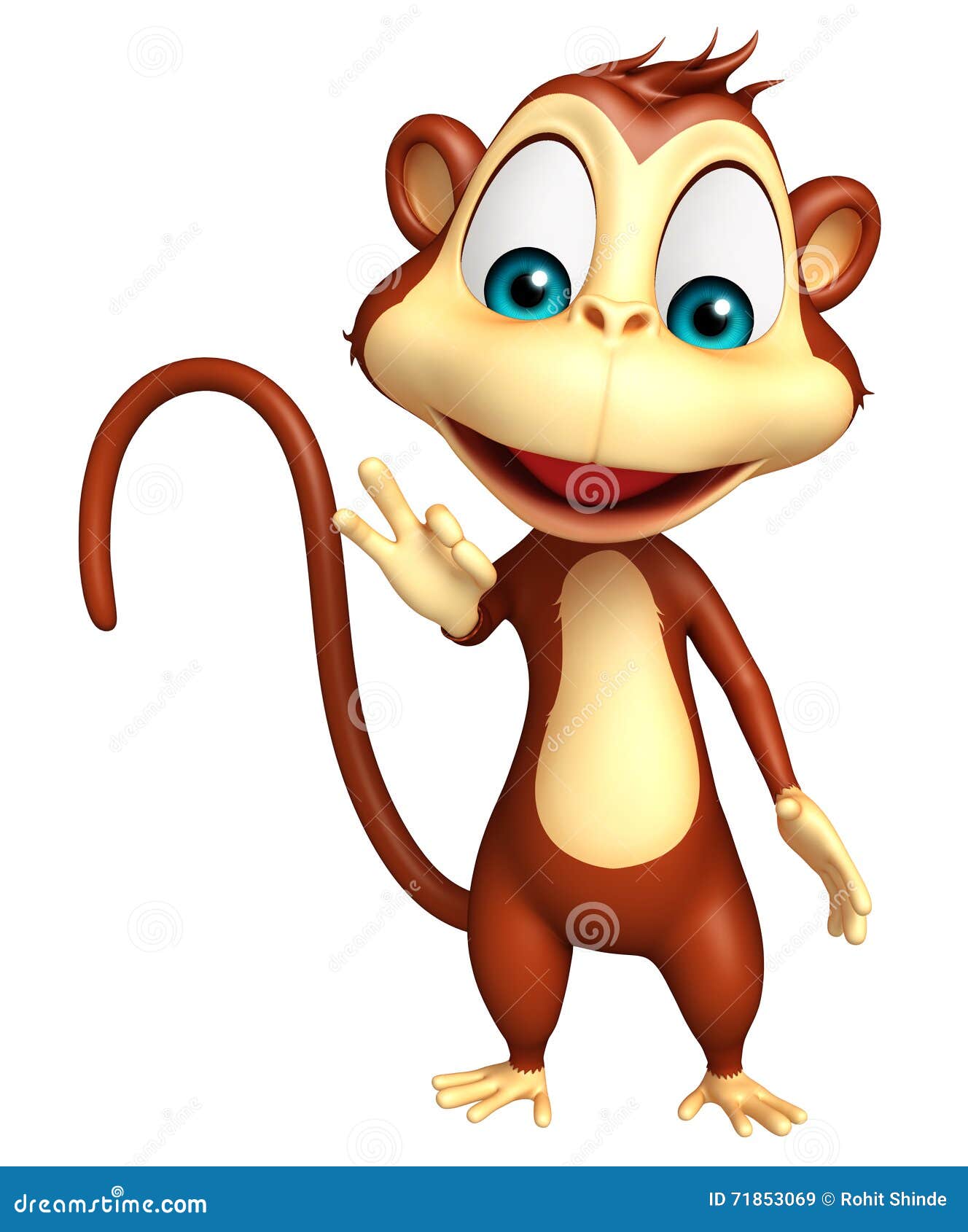 Best Monkey Cartoon Character Stock Illustration - Illustration of wild ...