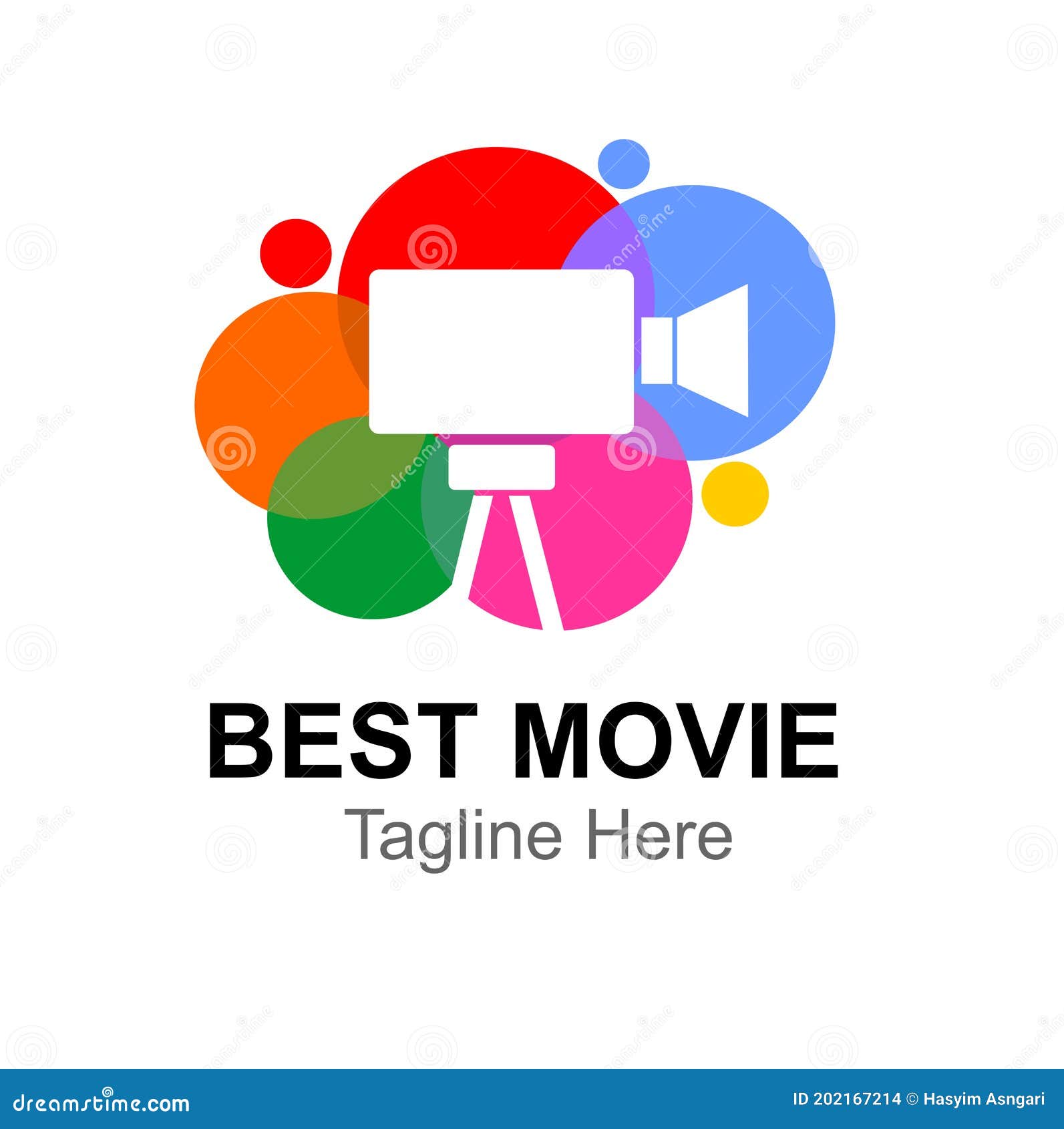 Best Movie Logo Design Conceppt Stock Vector - Illustration of logo ...