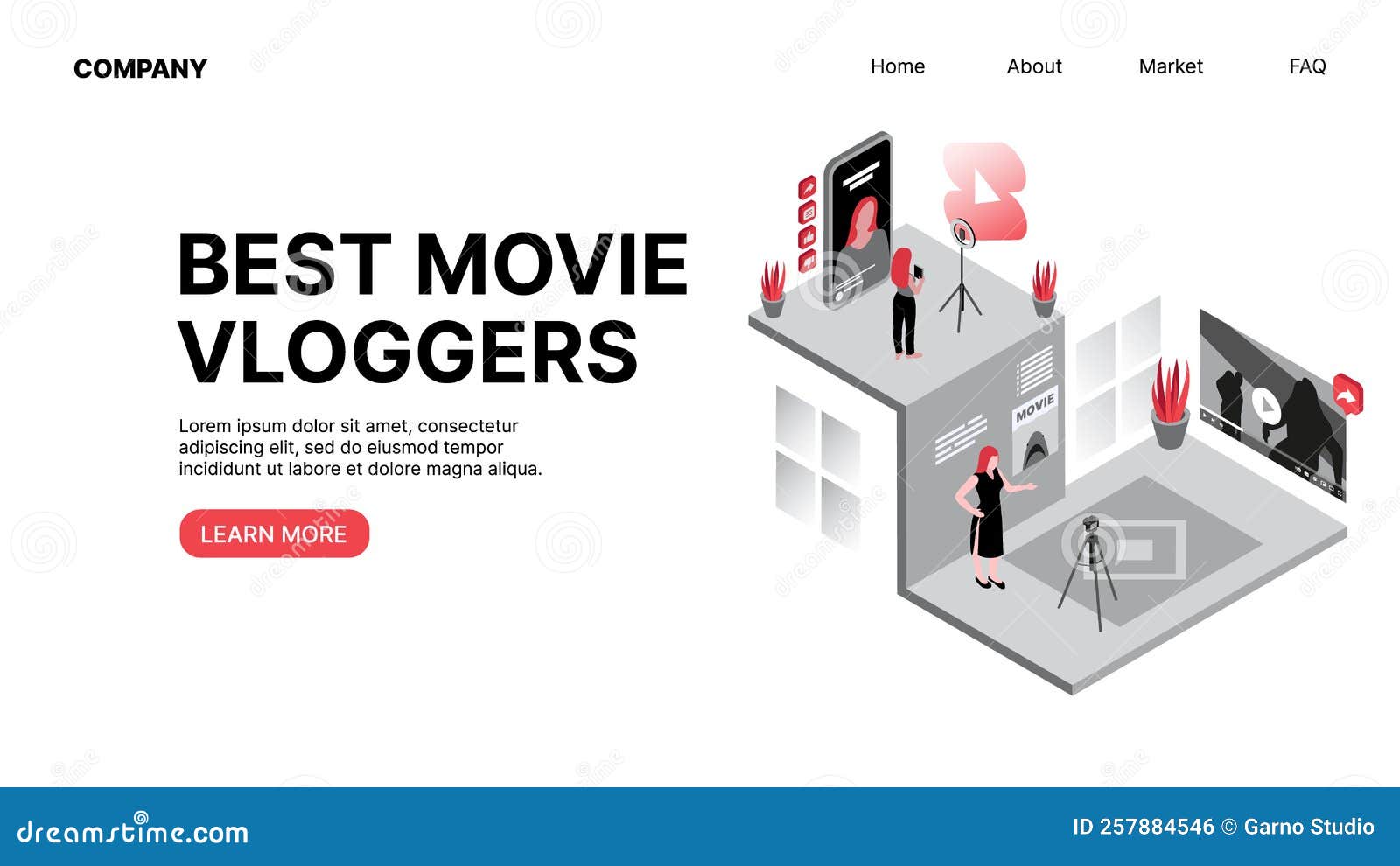 Best Movie Vloggers. Vlogging Stock Vector - Illustration of design ...