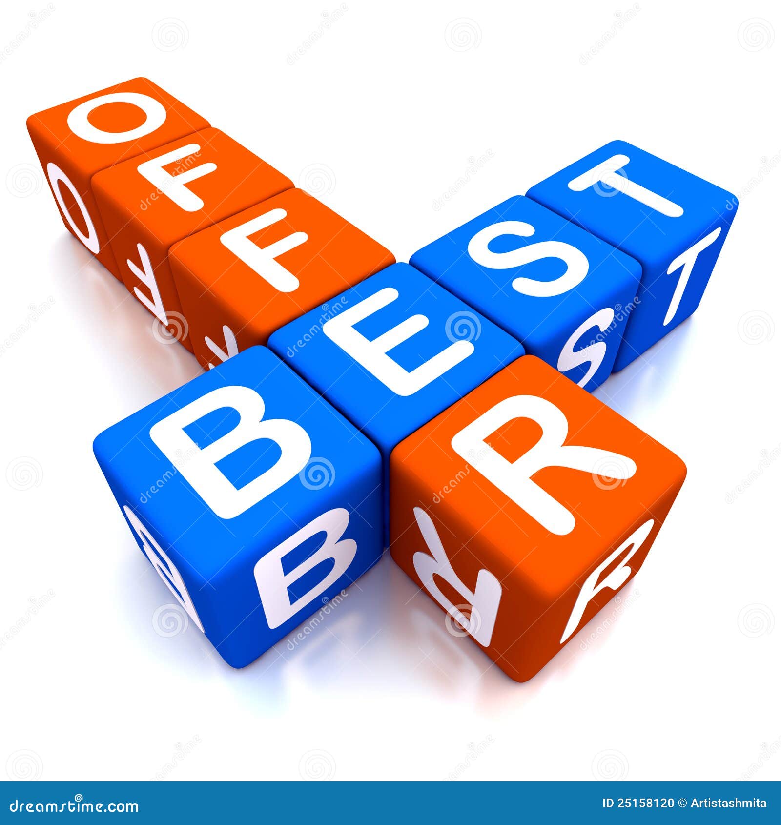 Best offer stock illustration. Illustration of blue, finest - 25158120