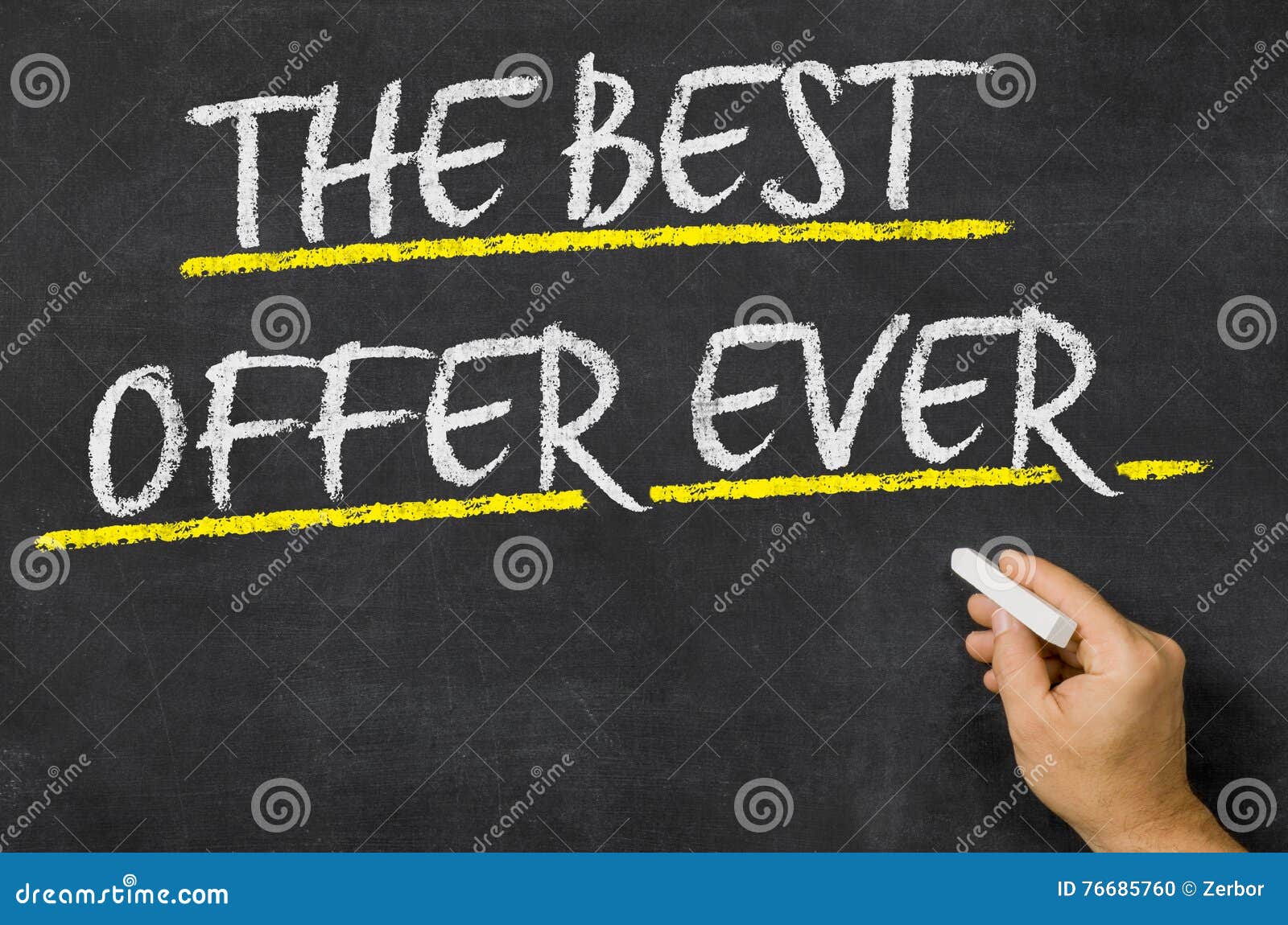 The best offer ever stock photo. Image of product, promotion - 76685760