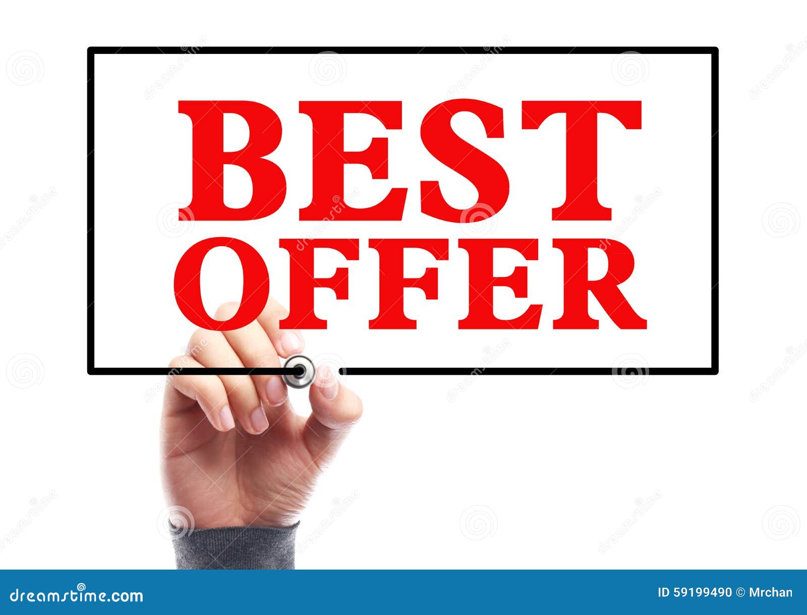 Best Offer stock photo. Image of premium, isolated, consumer - 59199490