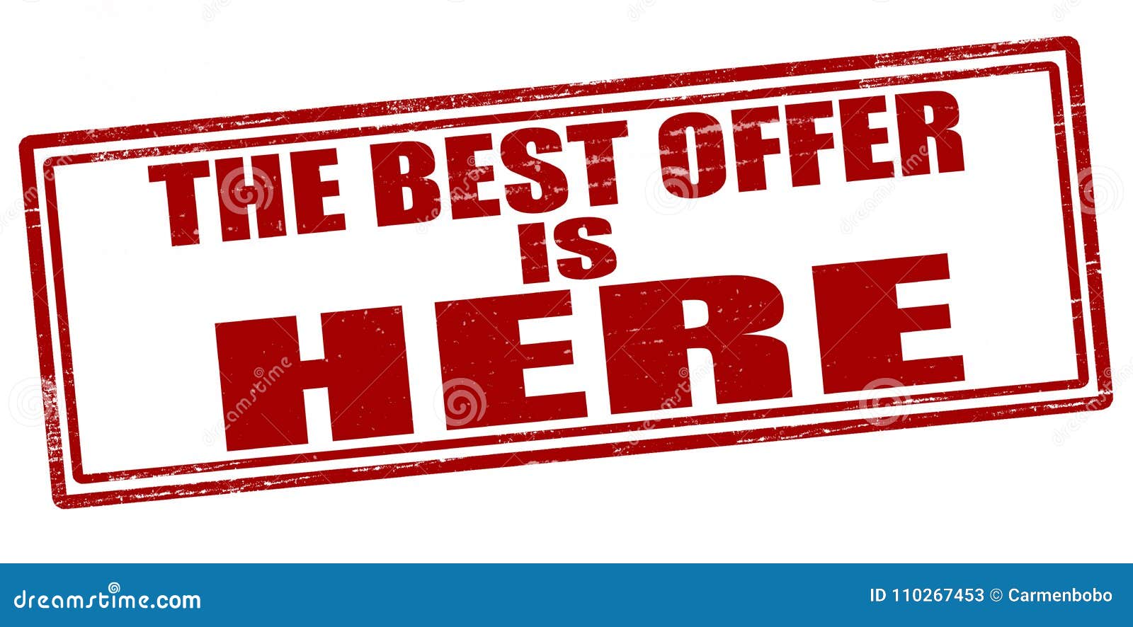 The best offer is here stock illustration. Illustration of offer ...