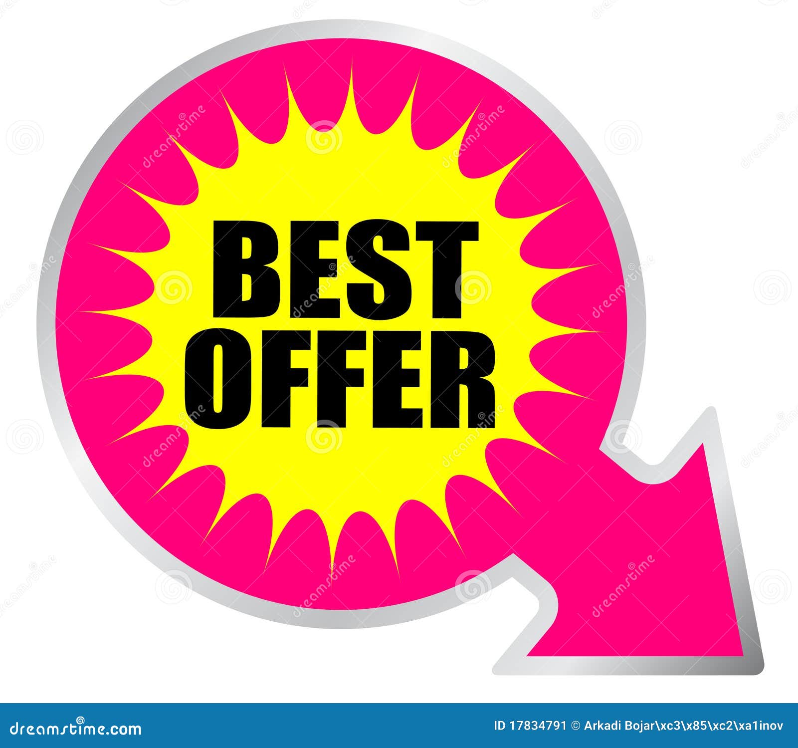 Best offer icon stock vector. Illustration of isolated - 17834791