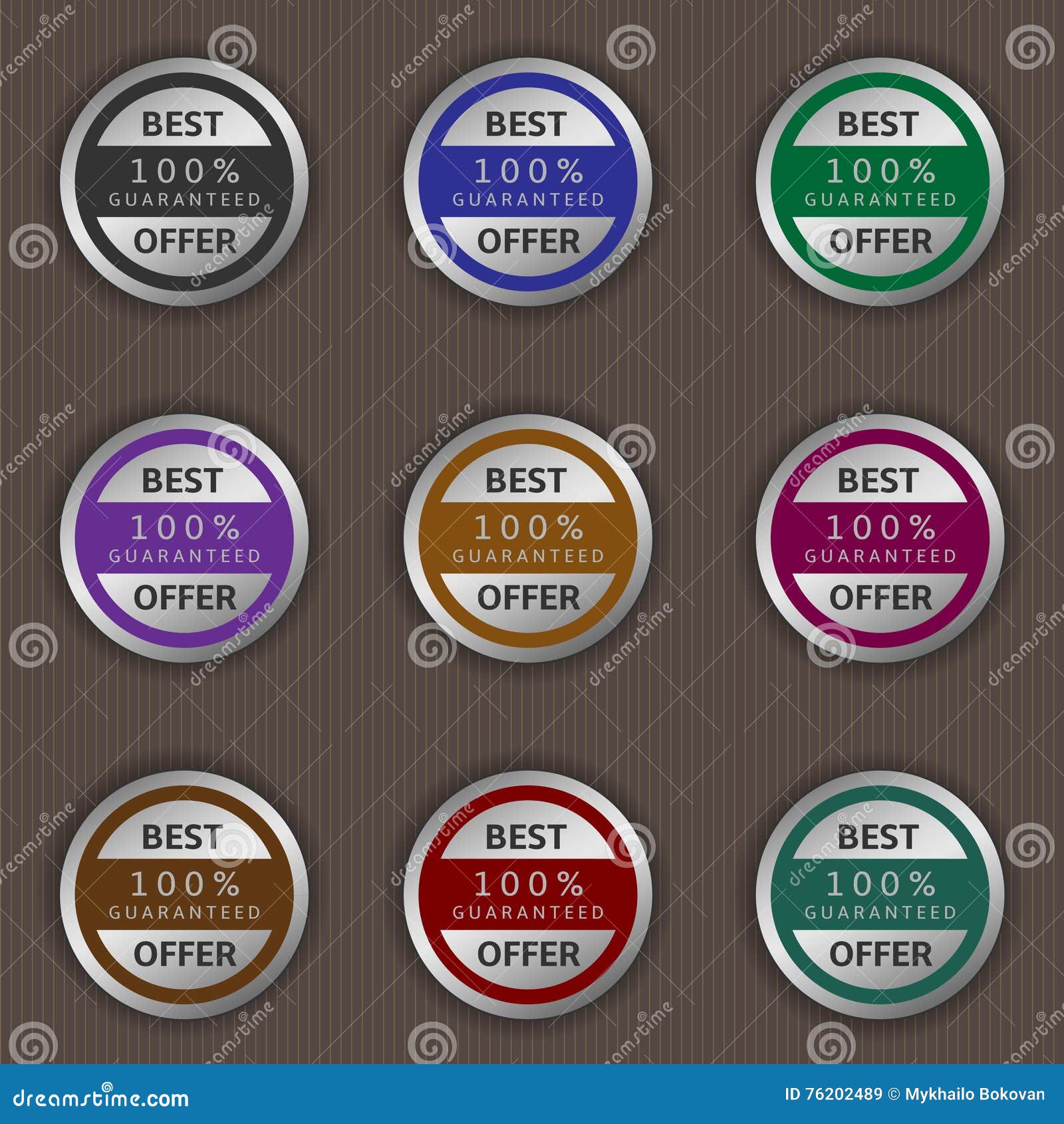 Best offer labels stock vector. Illustration of offer - 76202489