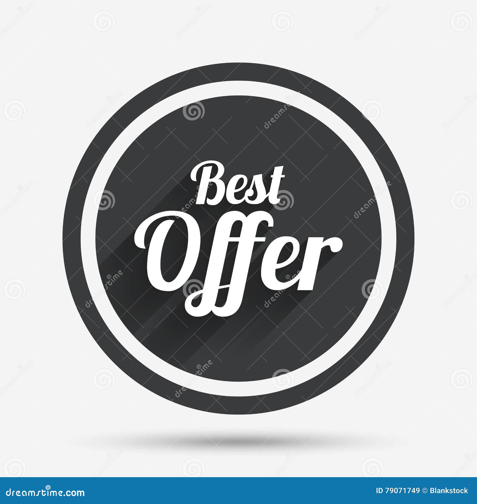 Best Offer Sign Icon. Sale Symbol Stock Vector - Illustration of ...