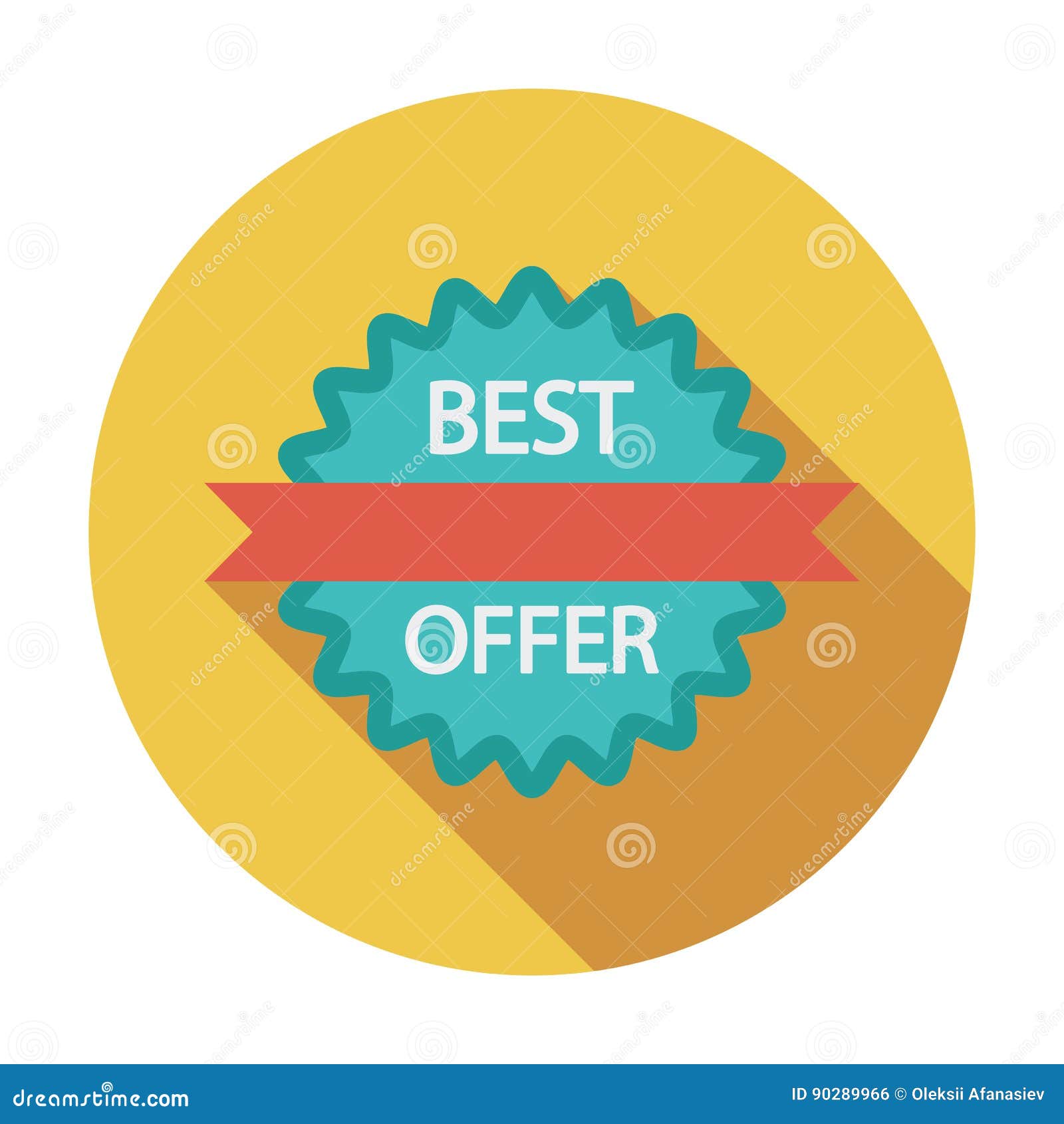 Best Offer stock vector. Illustration of commercial, icon - 90289966