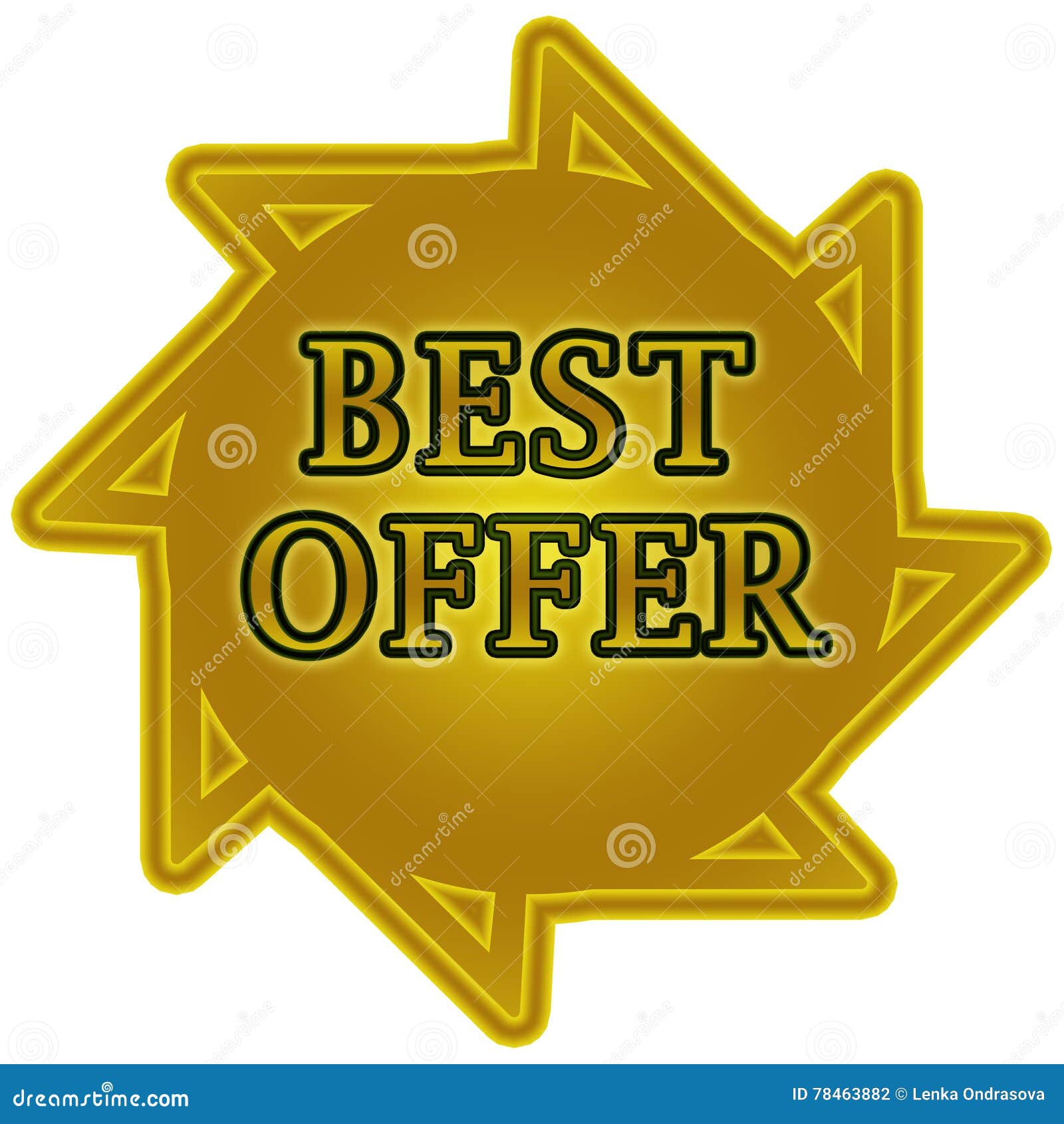 Best offer tag stock illustration. Illustration of market - 78463882