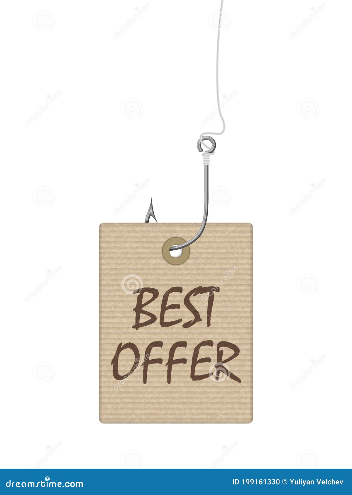 Best offer tag stock vector. Illustration of price, string - 199161330