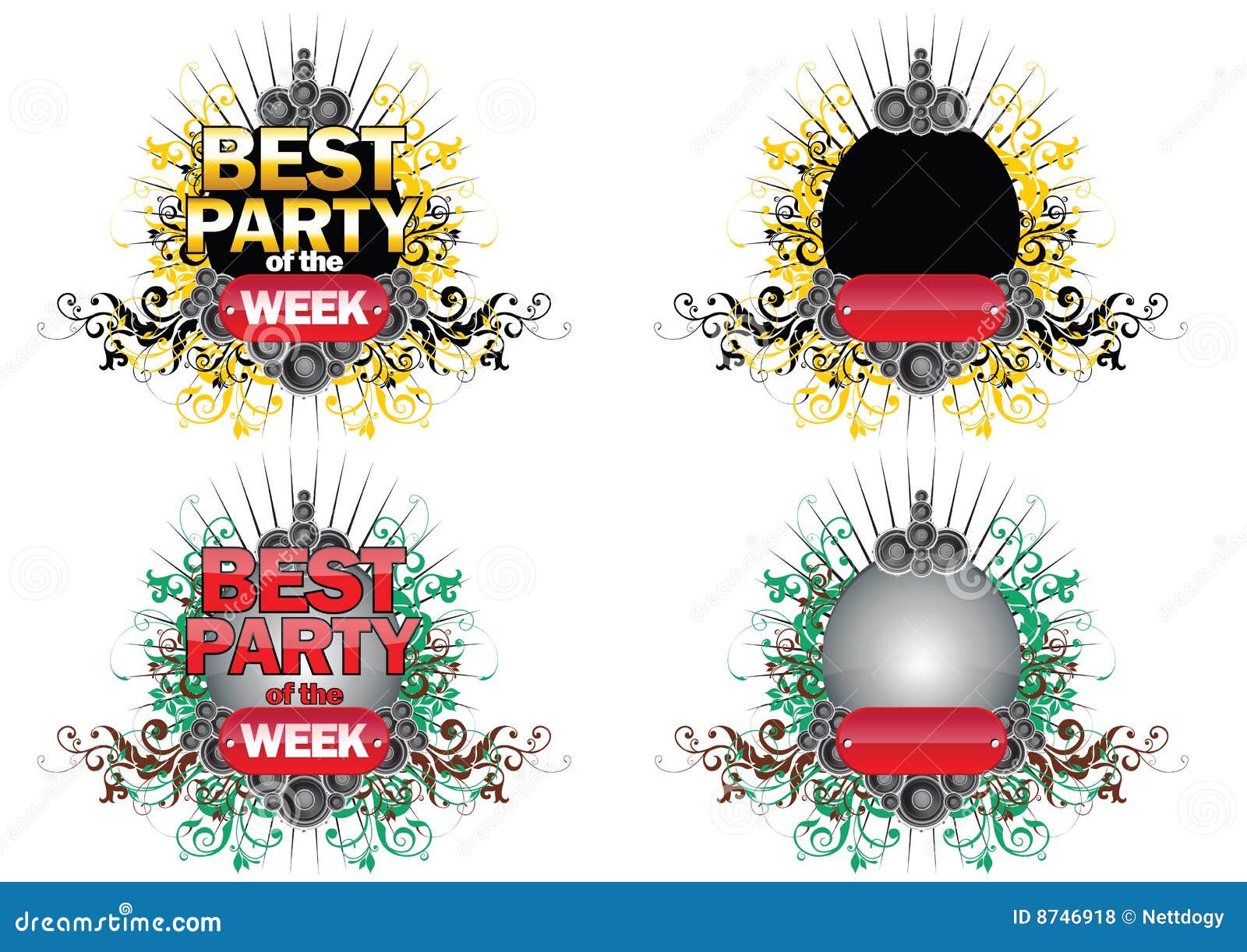 Best_party_ stock vector. Illustration of melody, pattern - 8746918