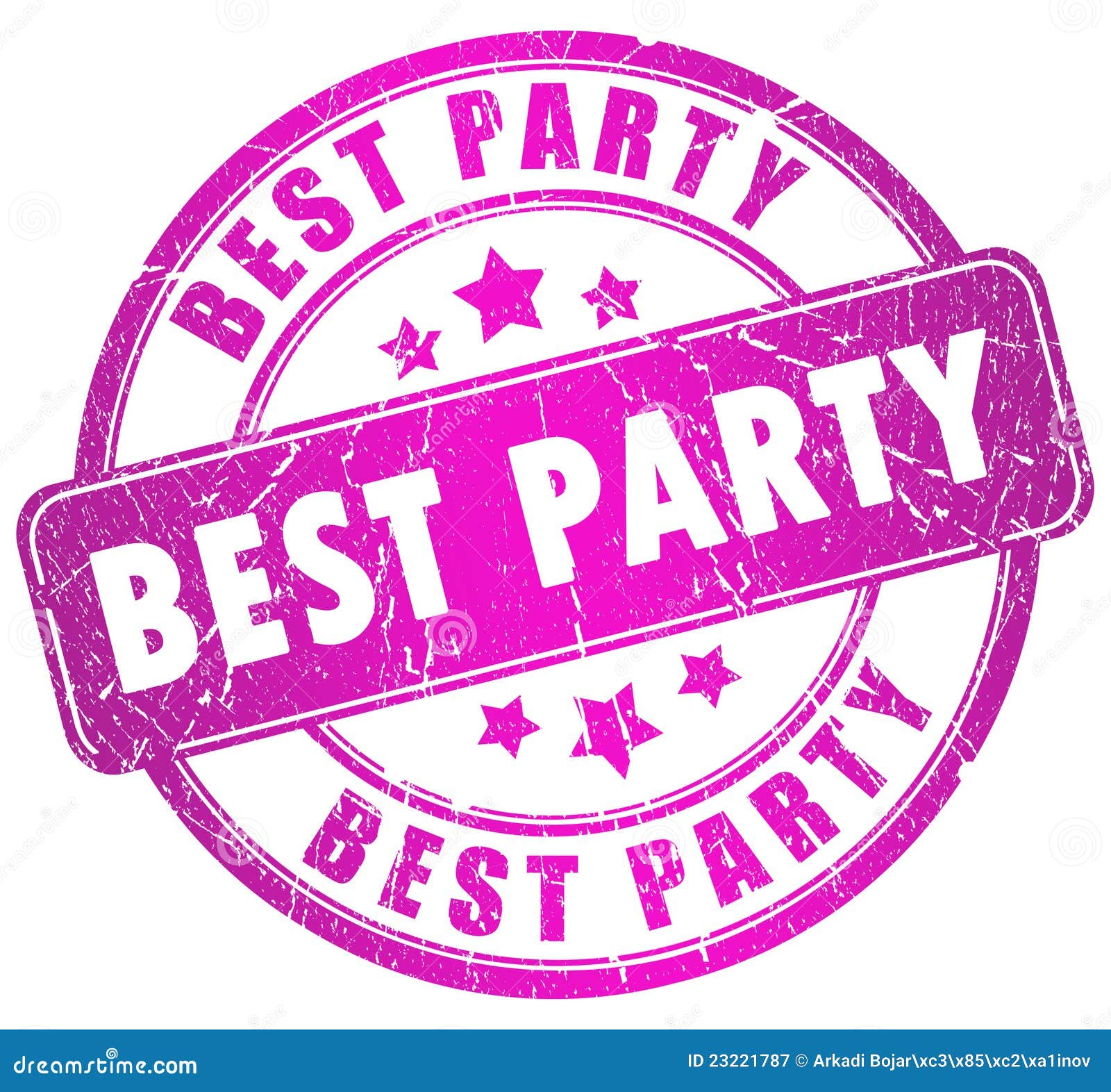 Best Party Stamp Vector Illustration | CartoonDealer.com #82696682