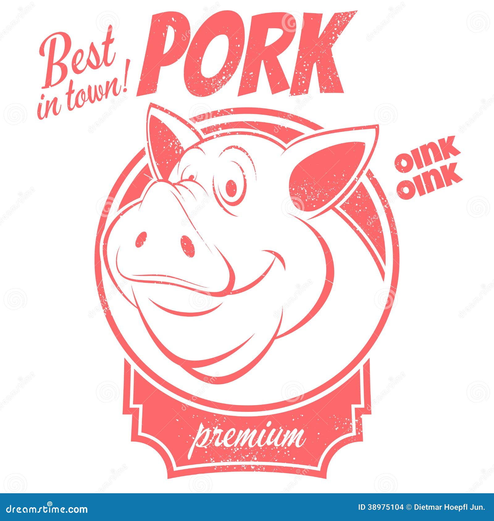 Best Pork Sign Stock Vector - Image: 38975104