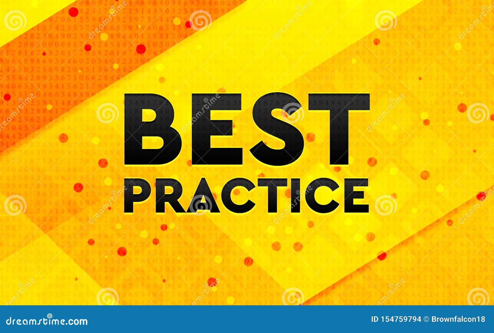 Best Practice Abstract Digital Banner Yellow Background Stock ...