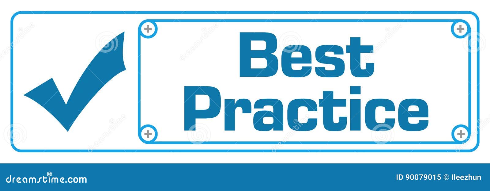 Best Practice Blue Horizontal Border Stock Illustration - Illustration ...