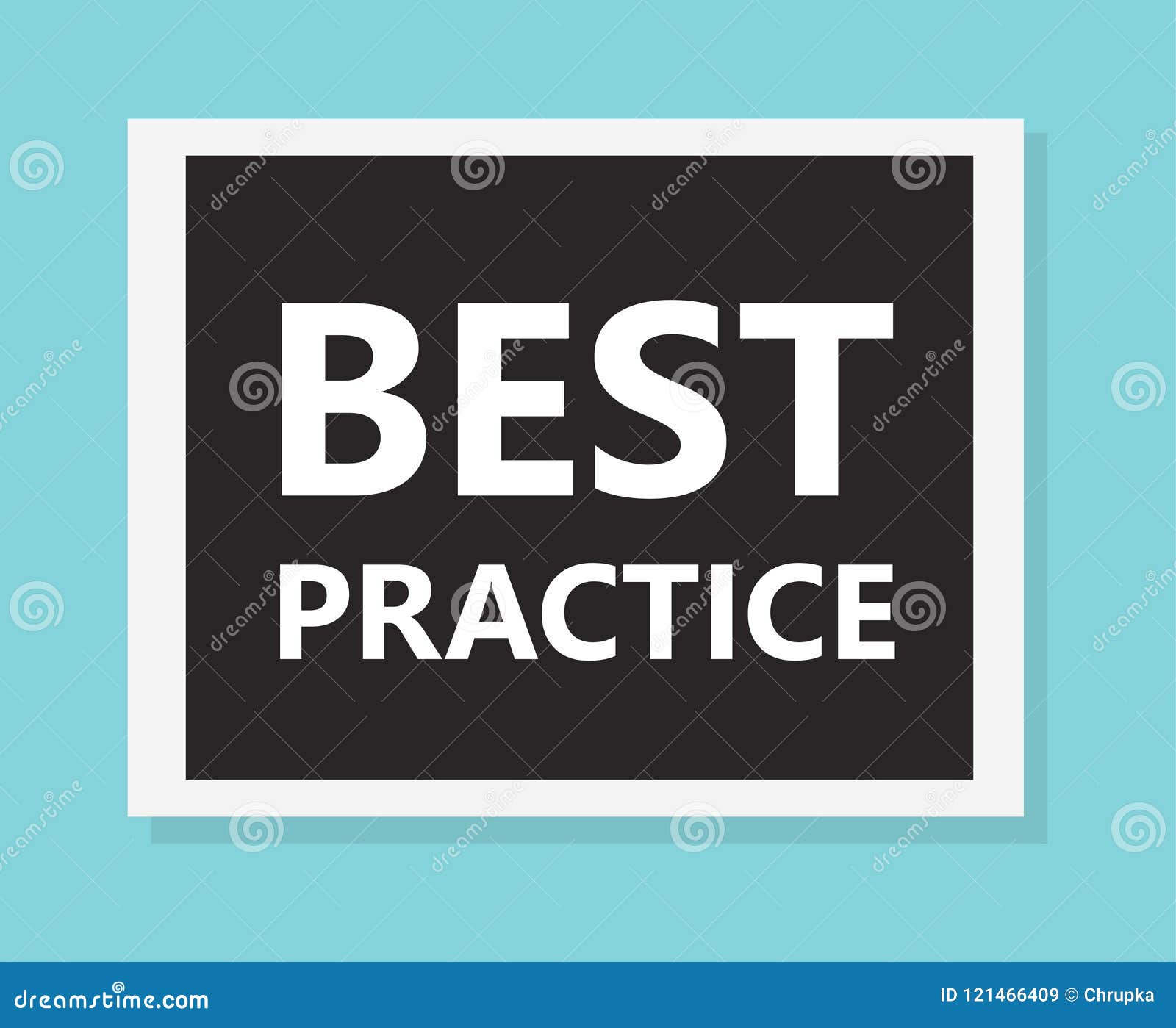 Best practice concept stock vector. Illustration of action - 121466409