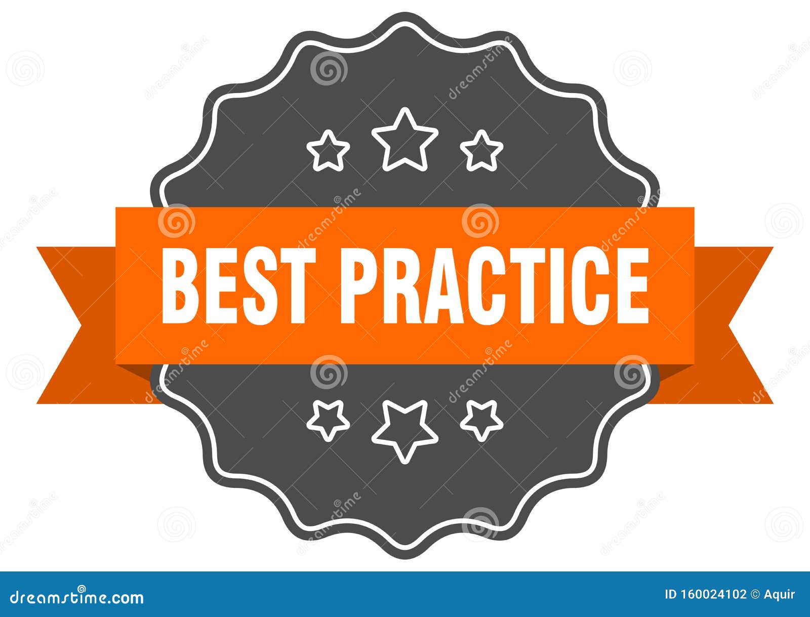Best practice label stock vector. Illustration of grey - 160024102
