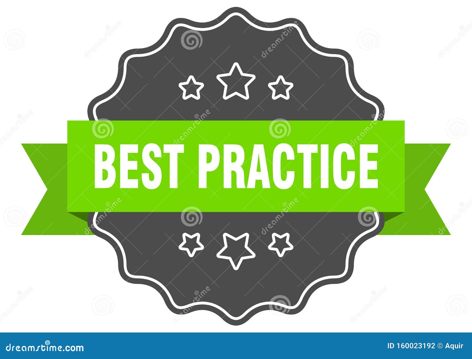 Best practice label stock vector. Illustration of band - 160023192