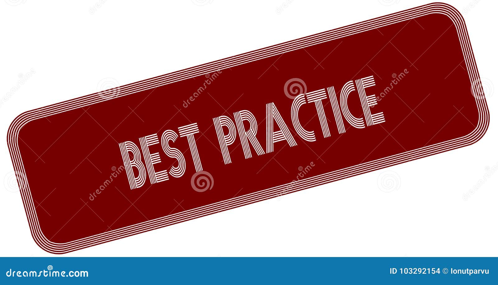 BEST PRACTICE on Red Label. Stock Illustration - Illustration of type ...