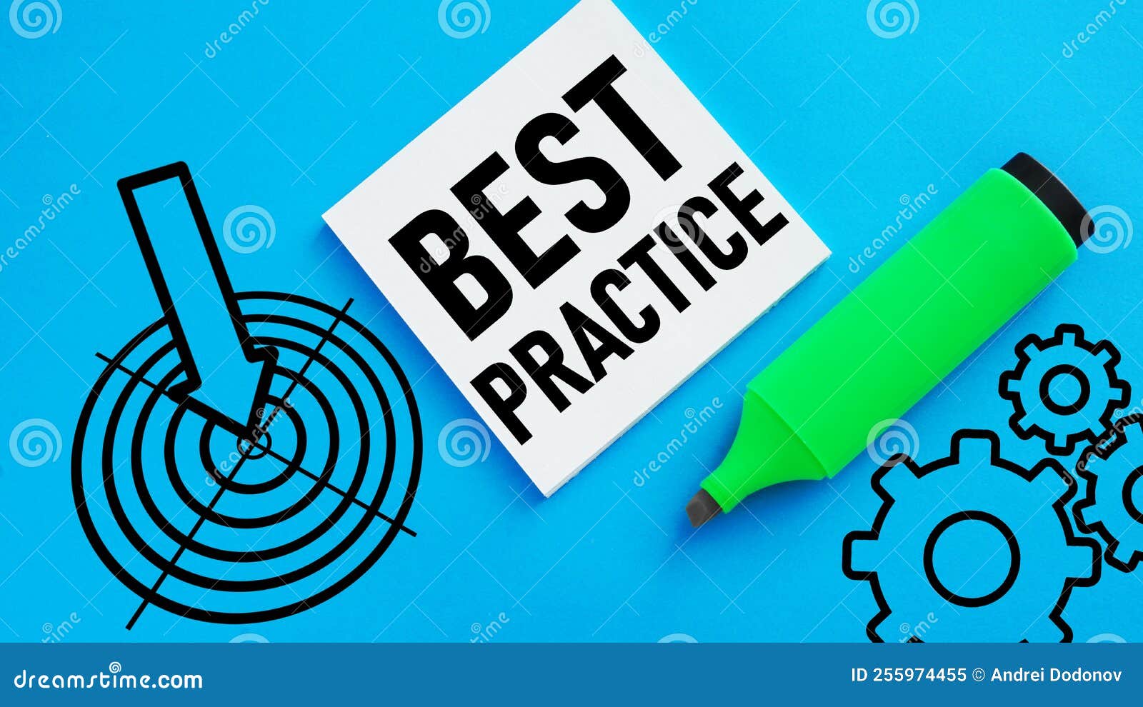 Best Practice is Shown Using the Text Stock Image - Image of technology ...