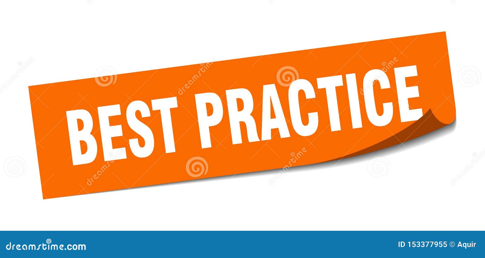 Best practice sticker. stock vector. Illustration of paper - 153377955