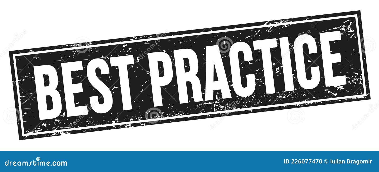 BEST PRACTICE Text on Black Grungy Rectangle Stamp Stock Illustration ...