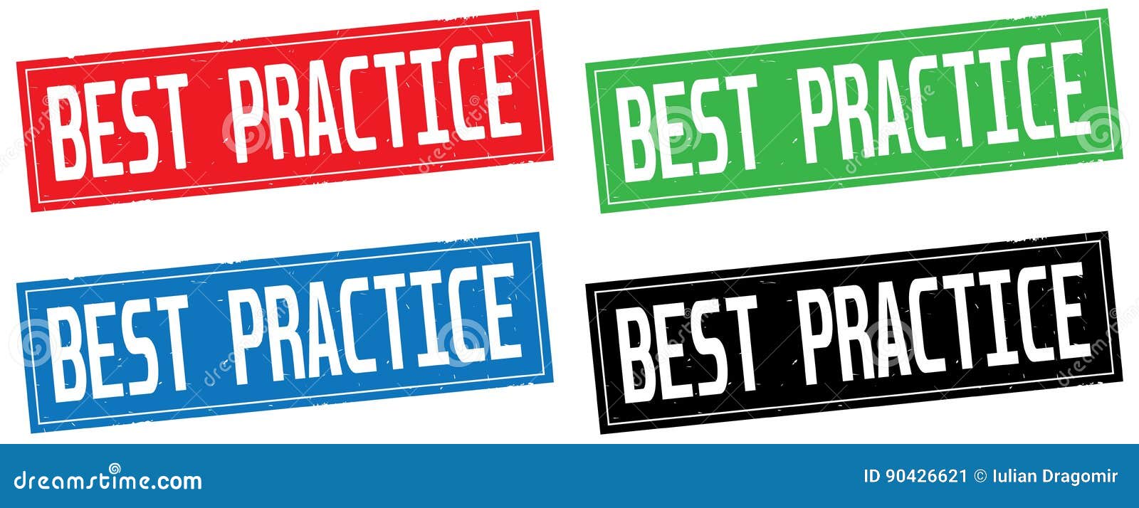 BEST PRACTICE Text, on Rectangle Stamp Sign. Stock Illustration ...