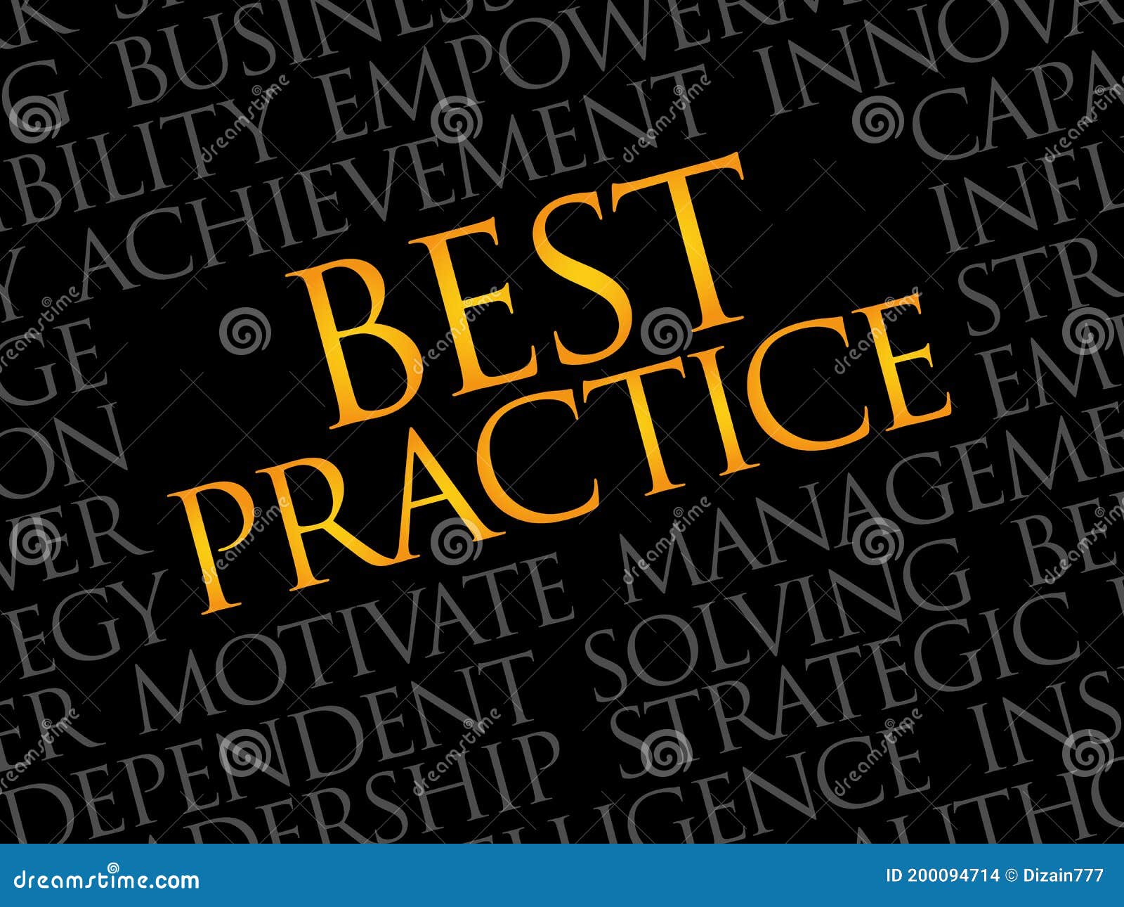 Best Practice word cloud stock illustration. Illustration of learn ...