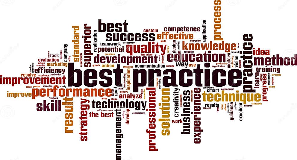 Best practice word cloud stock vector. Illustration of performance ...