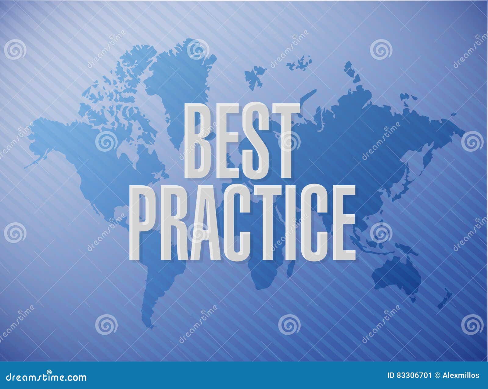 Best Practice World Map Sign Concept Stock Illustration - Illustration ...