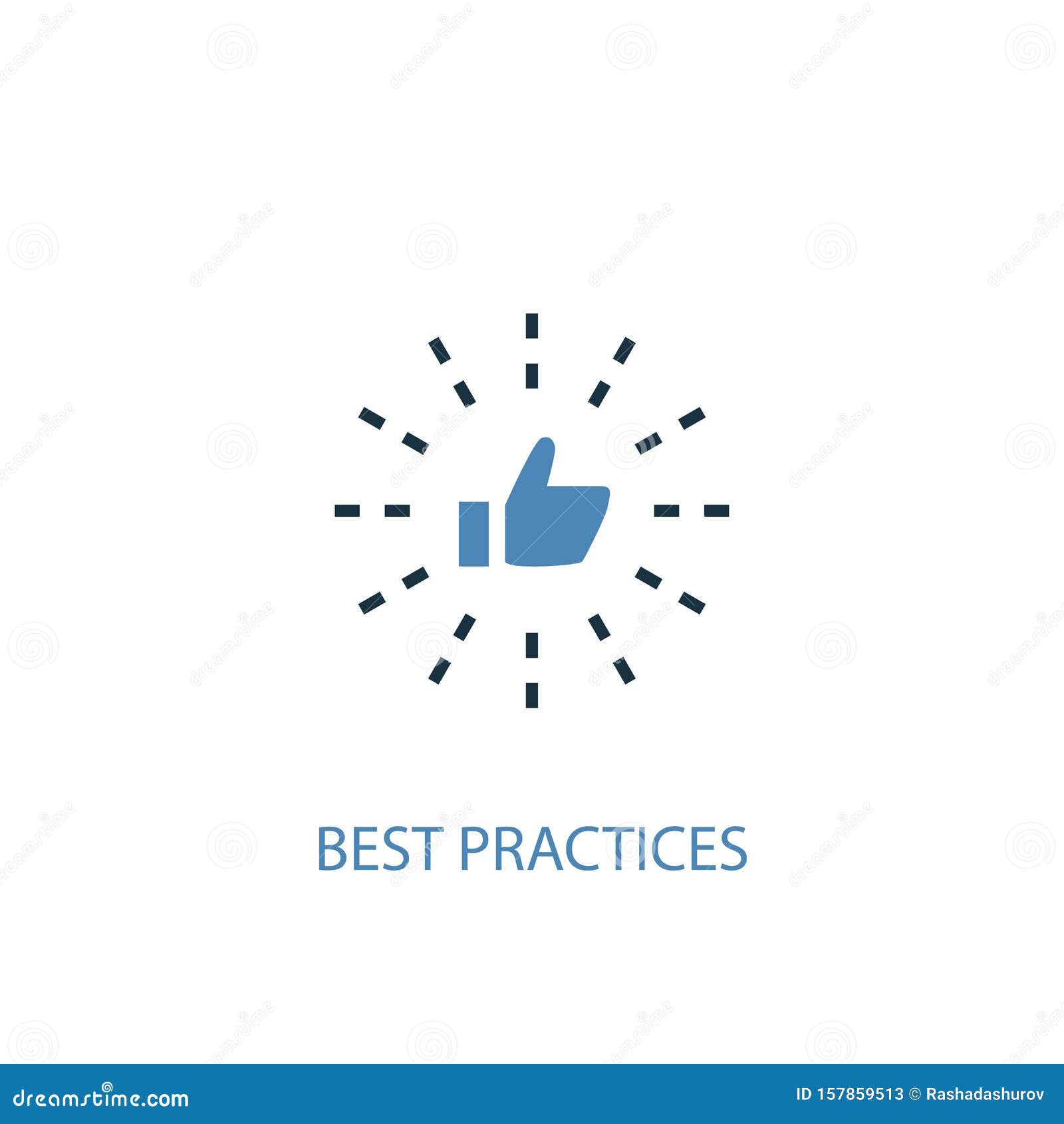 Best Practices Concept 2 Colored Icon Stock Vector - Illustration of ...