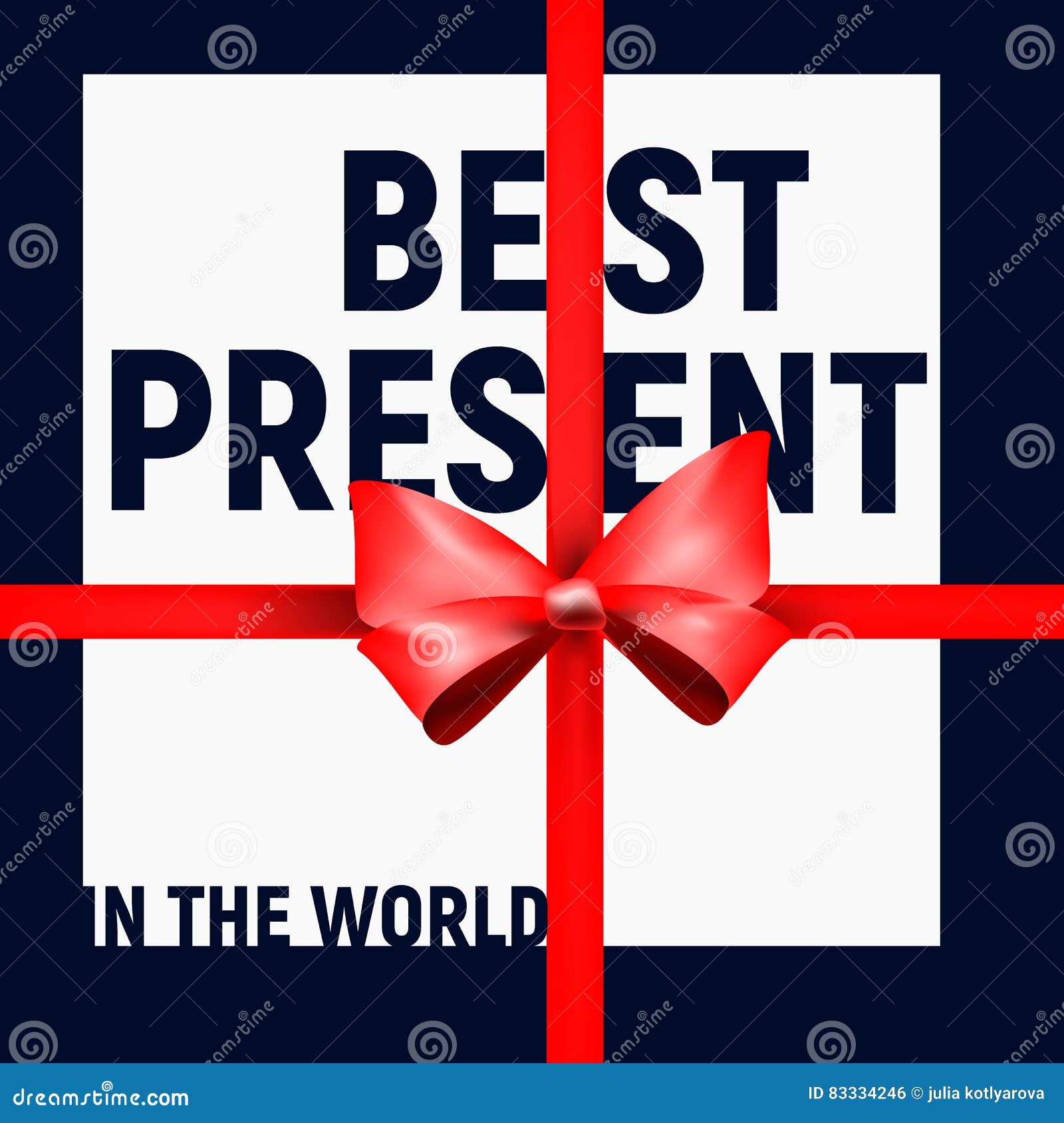 Best present poster design stock vector. Illustration of holiday - 83334246