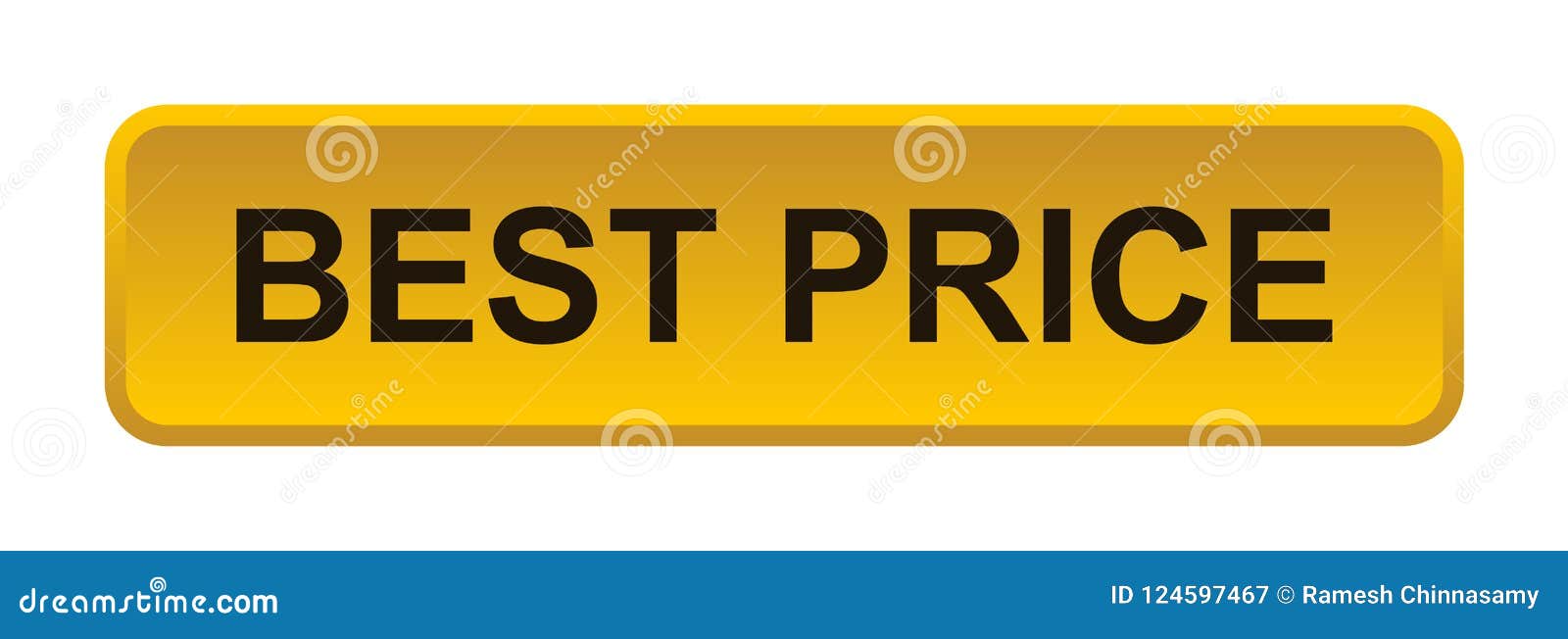 Best price button stock vector. Illustration of golden - 124597467