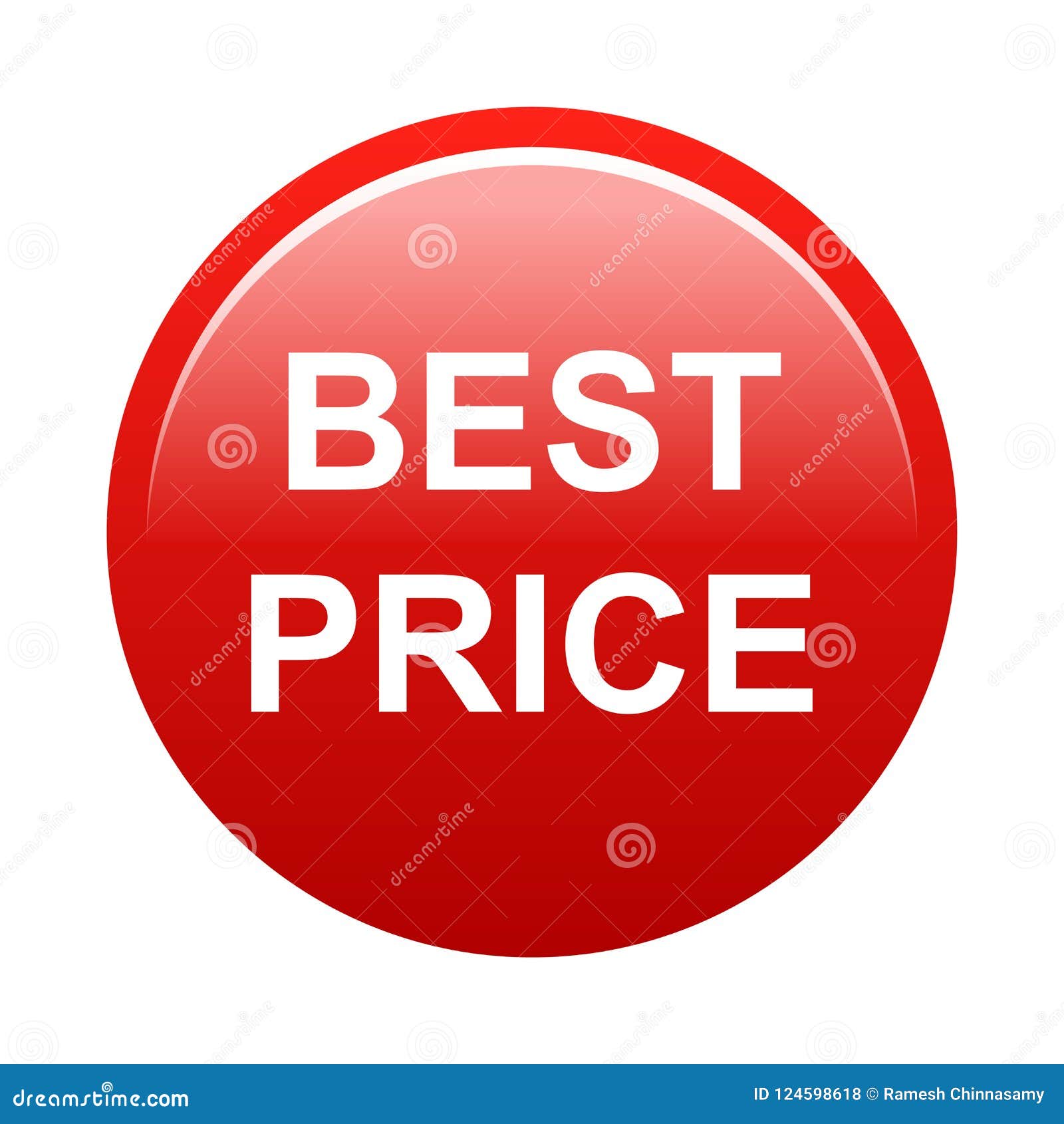 Best price button stock vector. Illustration of business - 124598618