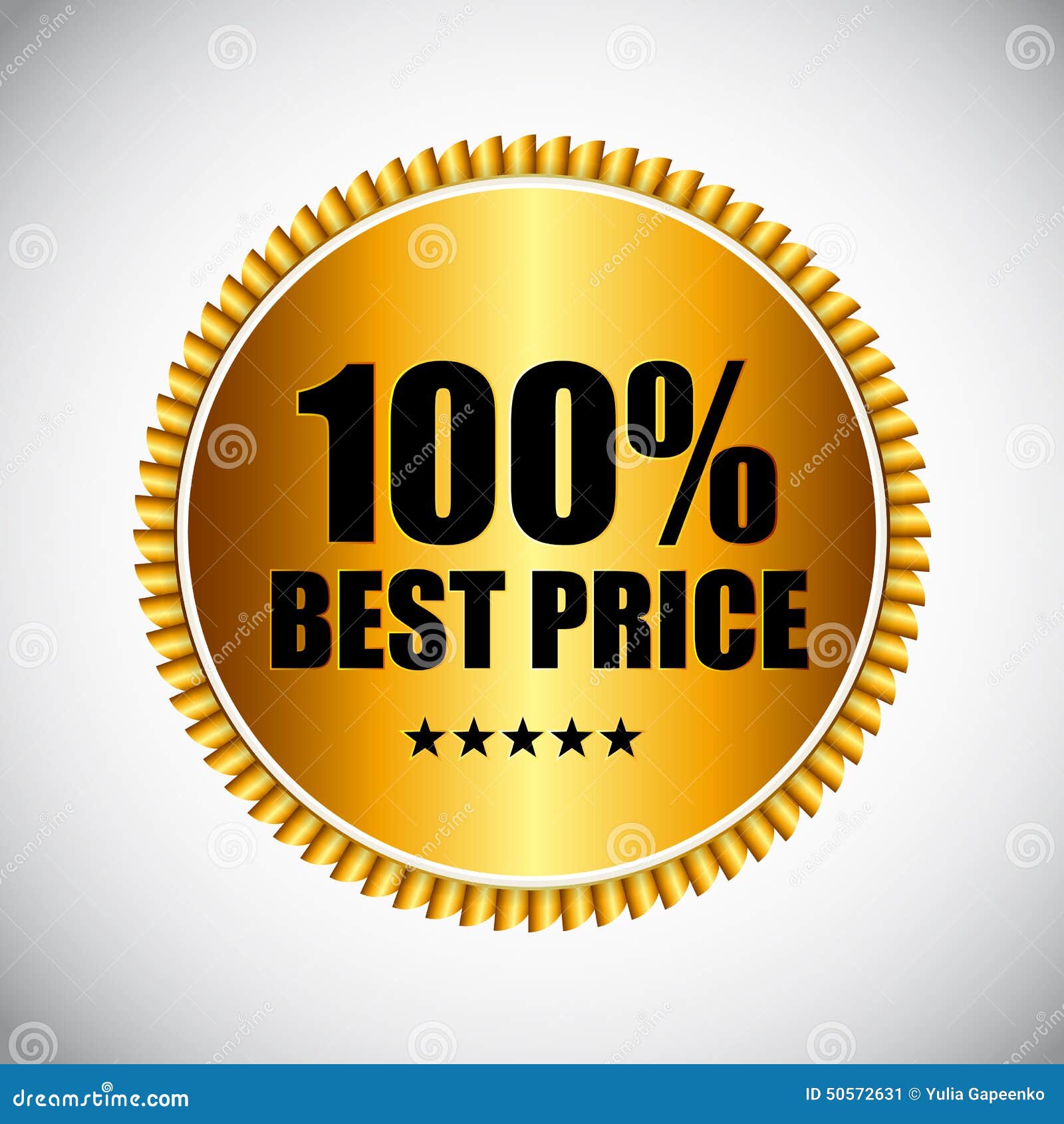 Best Price Golden Label Vector Illustration Stock Vector - Illustration ...