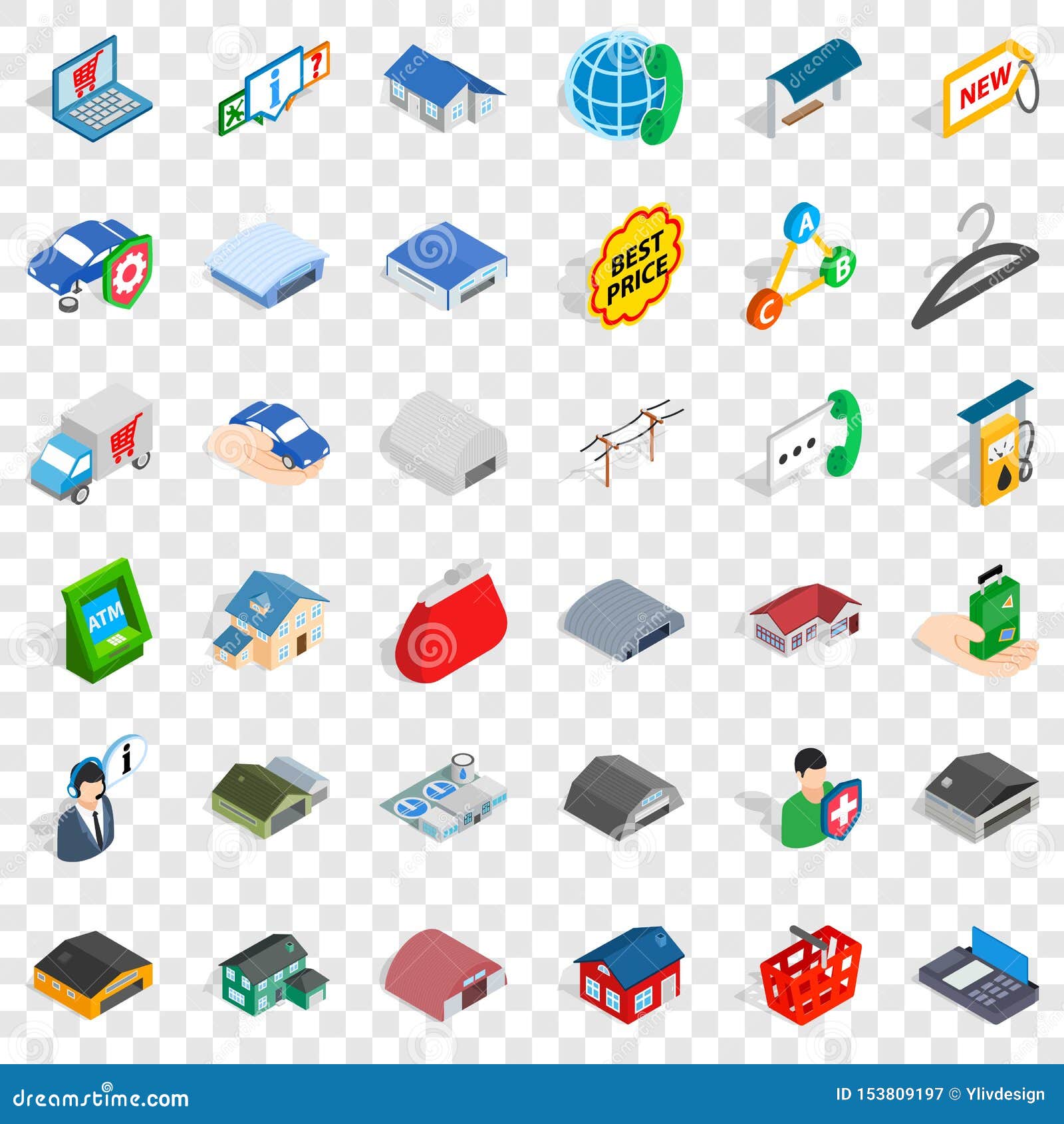 Best Price Icons Set, Isometric Style Stock Vector - Illustration of ...