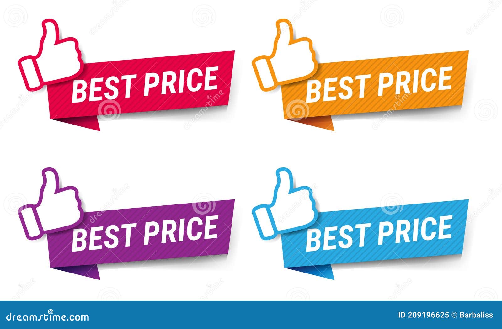 Best Price Labels Set Isolated White Background Stock Vector ...