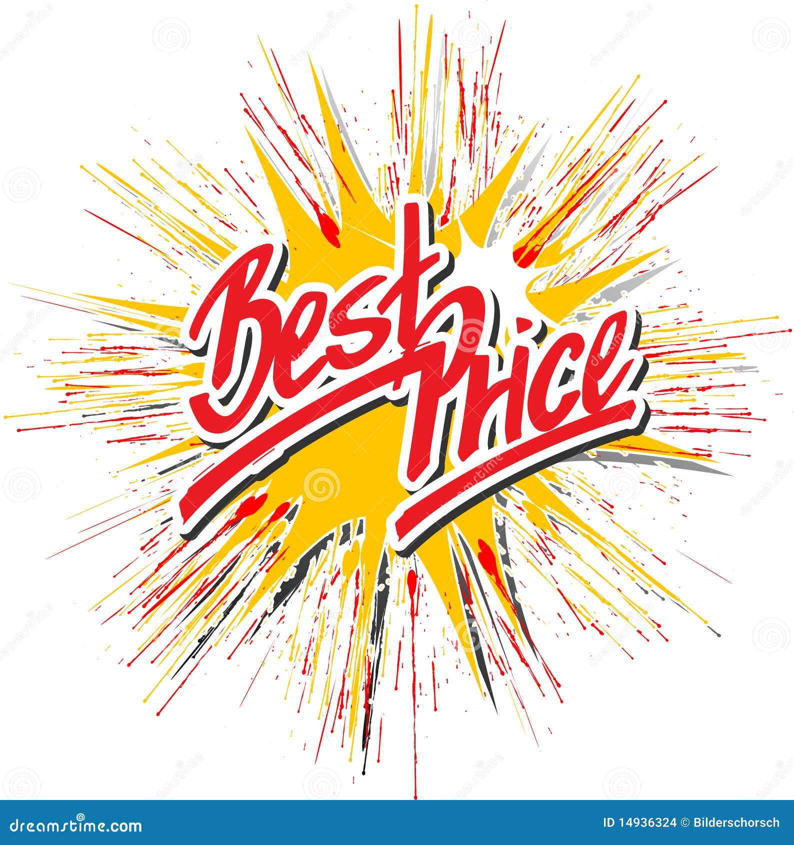 Best_price_star_hs stock vector. Illustration of crunch - 14936324