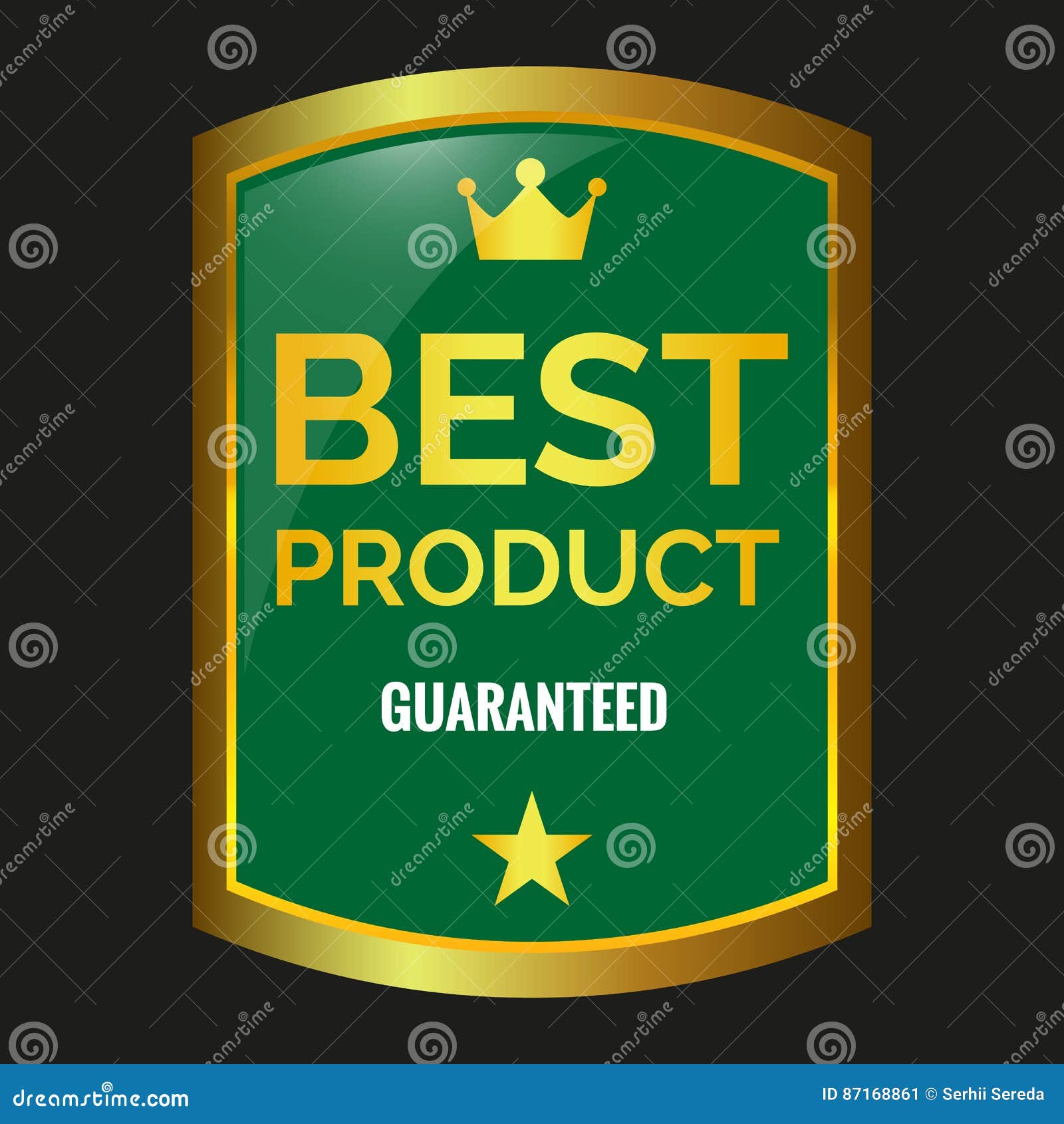 Best product label stock illustration. Illustration of guarantee - 87168861