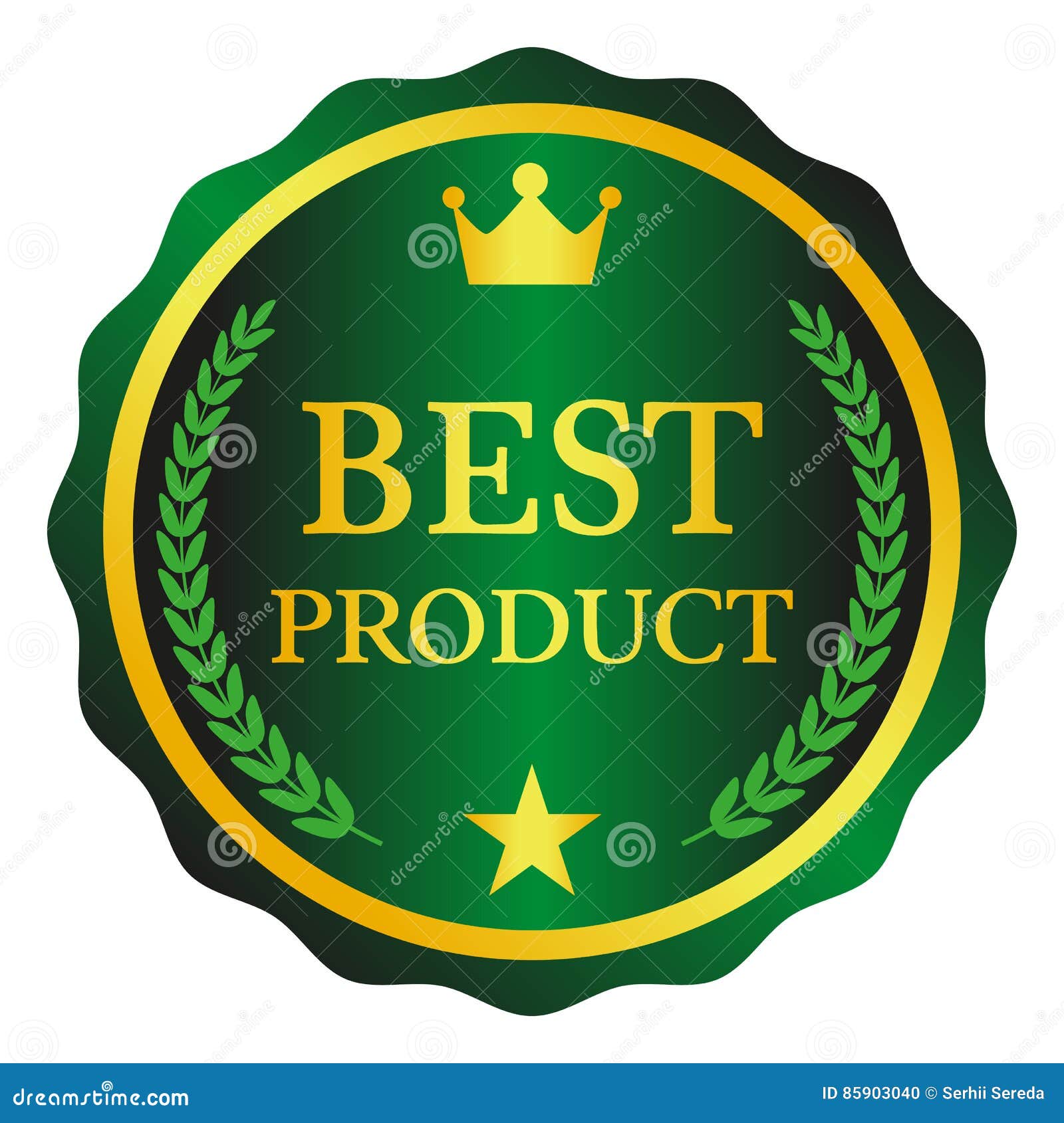 Best Product Label on White Background. Vector Illustration Stock ...