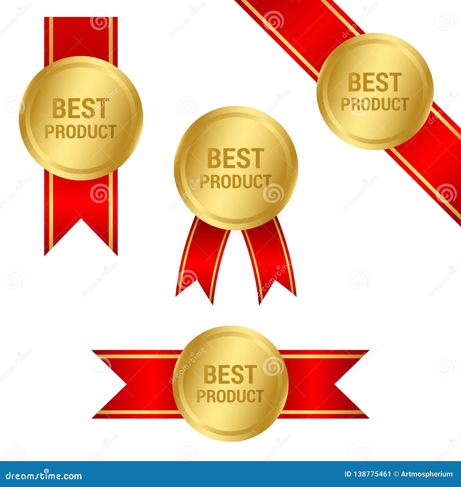 Best Product Medal Ribbons Set Stock Vector - Illustration of quality ...