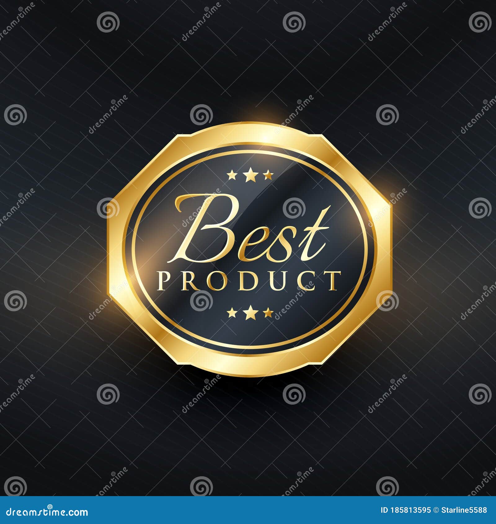 Best Product Premium Golden Label Vector Symbol Stock Vector ...