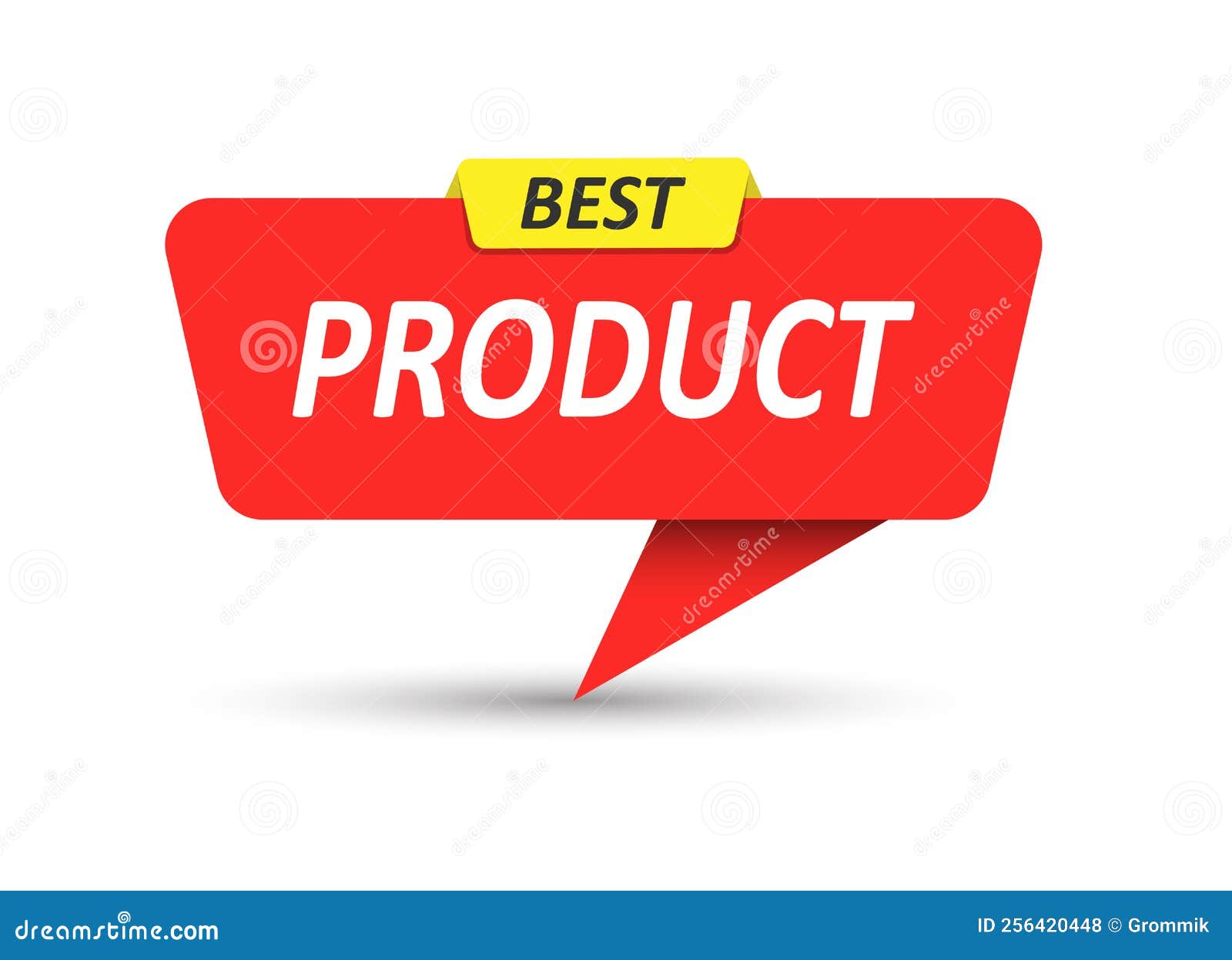 BEST PRODUCT. Vector Banner, Pointer, Sticker, Label or Speech Bubble ...
