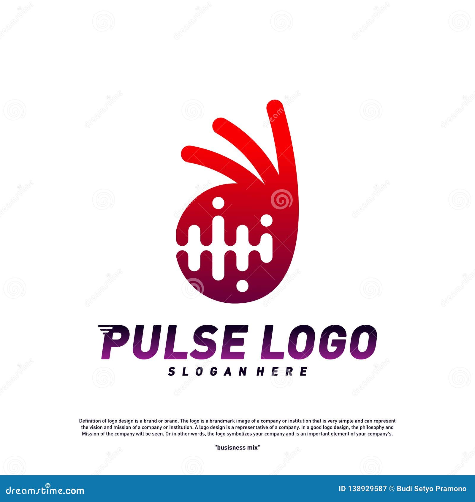 Best Pulse Logo Design Concept Vector. People Beat Logo Template Vector ...