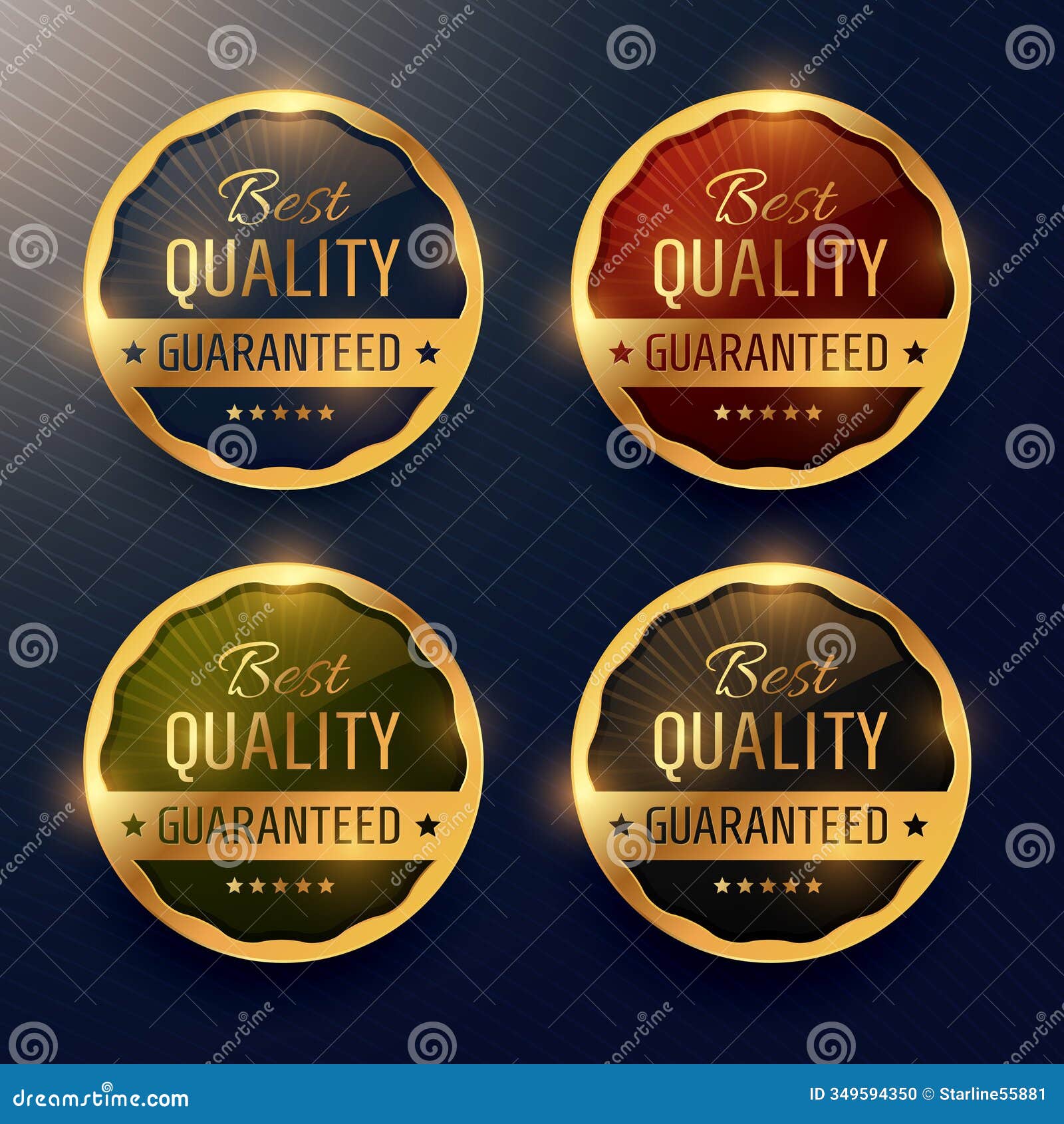Best Quality Guaranteed Premium Gold Label and Badges Vector Design ...