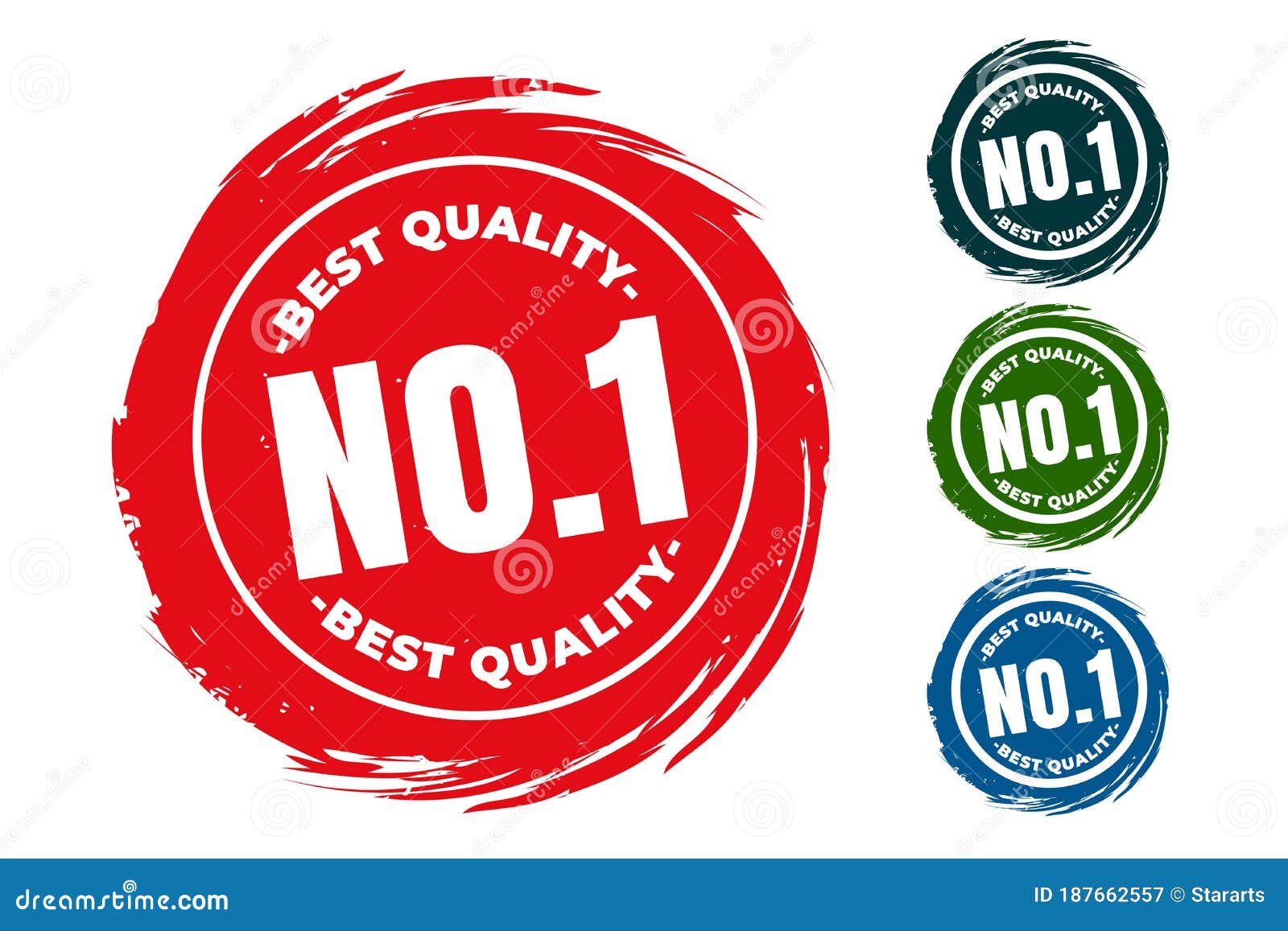 Best Quality Number One Rubber Stamps Set Stock Vector - Illustration ...