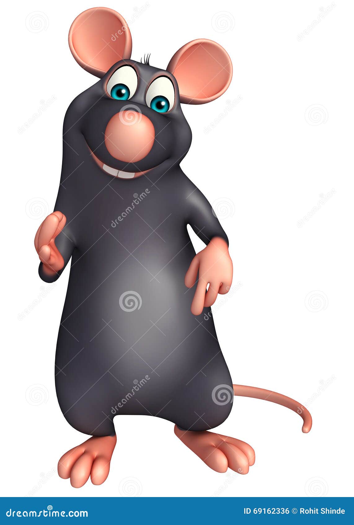 Best Rat cartoon character stock illustration. Illustration of smile ...