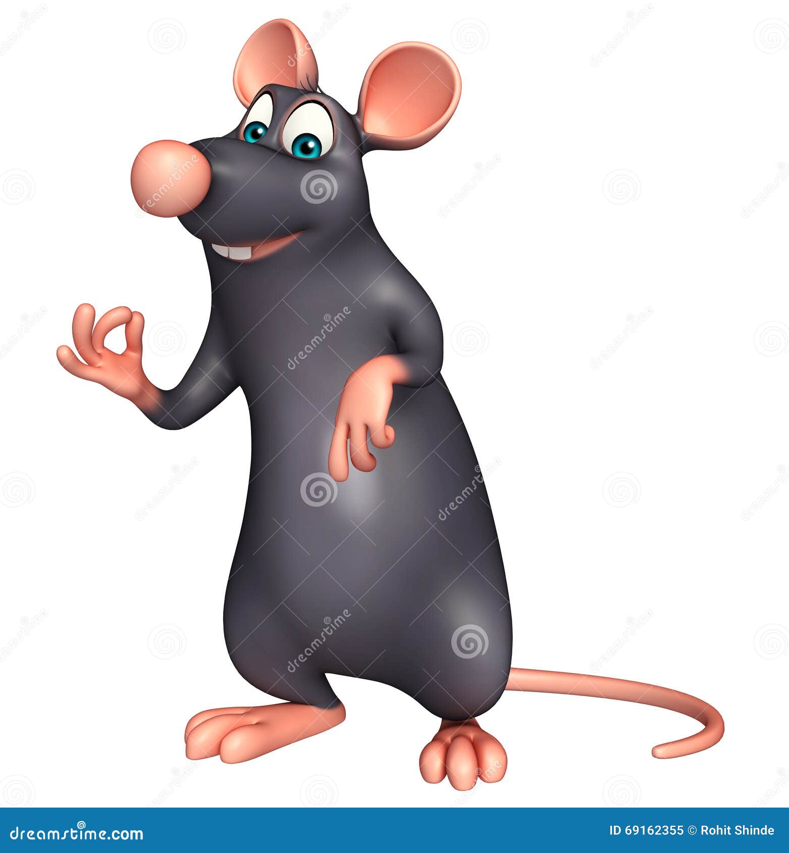 Best Rat cartoon character stock illustration. Illustration of smile ...