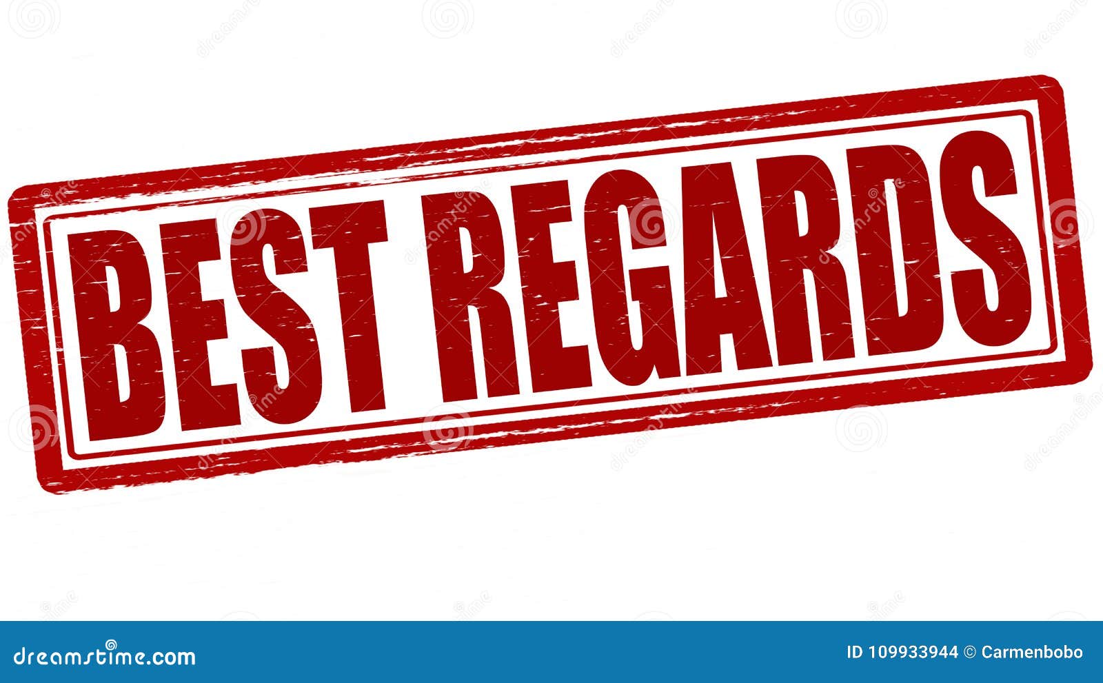 Best Regards Hand Drawn Modern Dry Brush Lettering Vector Illustration ...