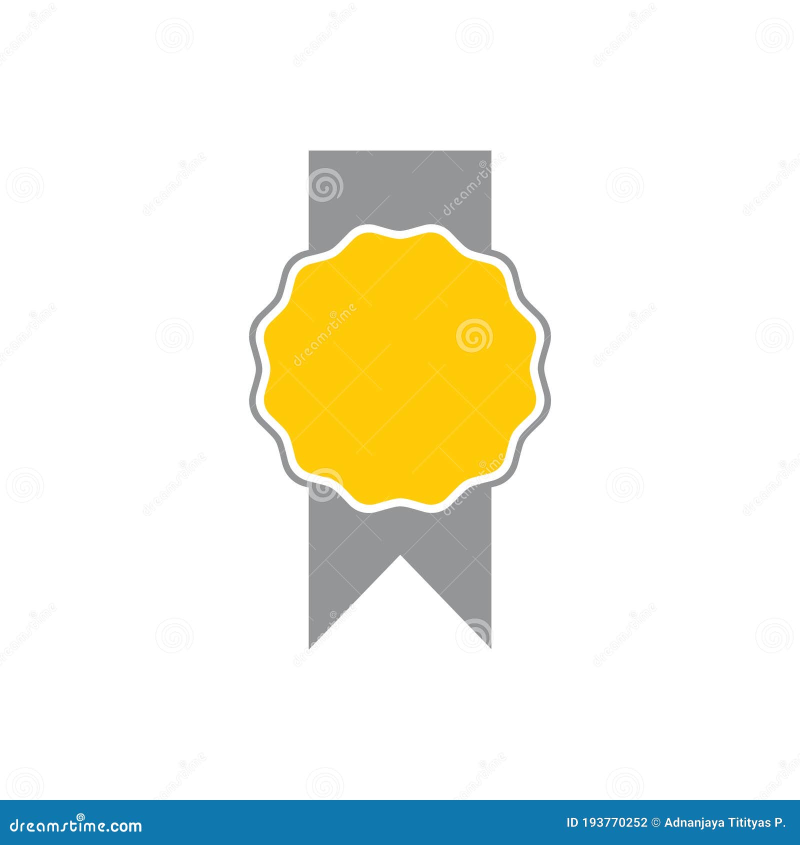 Best Ribbon Quality Geometric Symbol Vector Stock Vector - Illustration ...