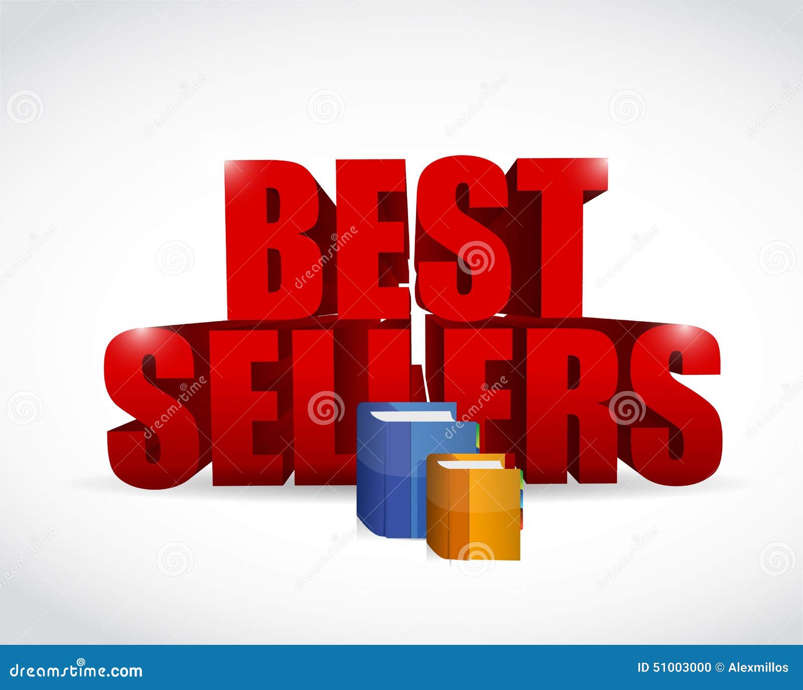 Best Seller Books Illustration Design Stock Illustration - Illustration ...